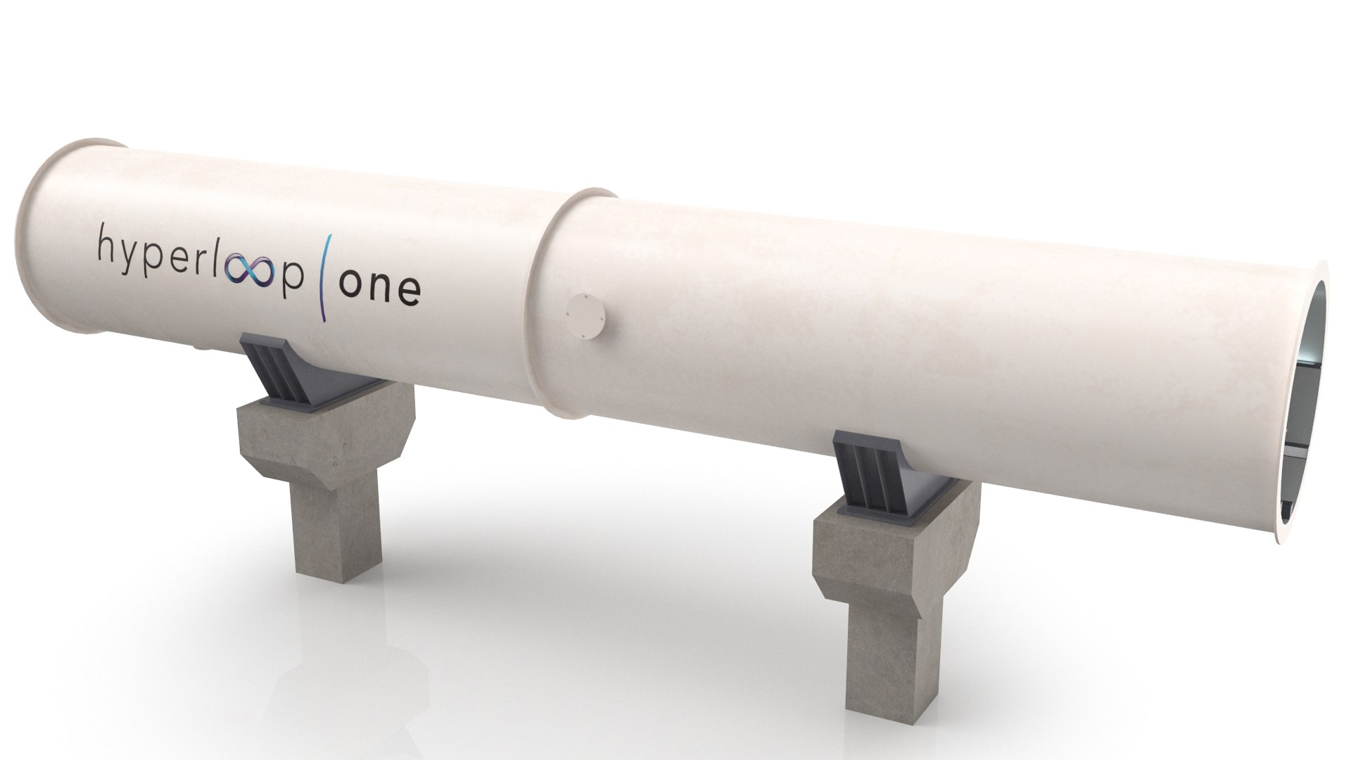 Hyperloop train tube 3D model - TurboSquid 1448011