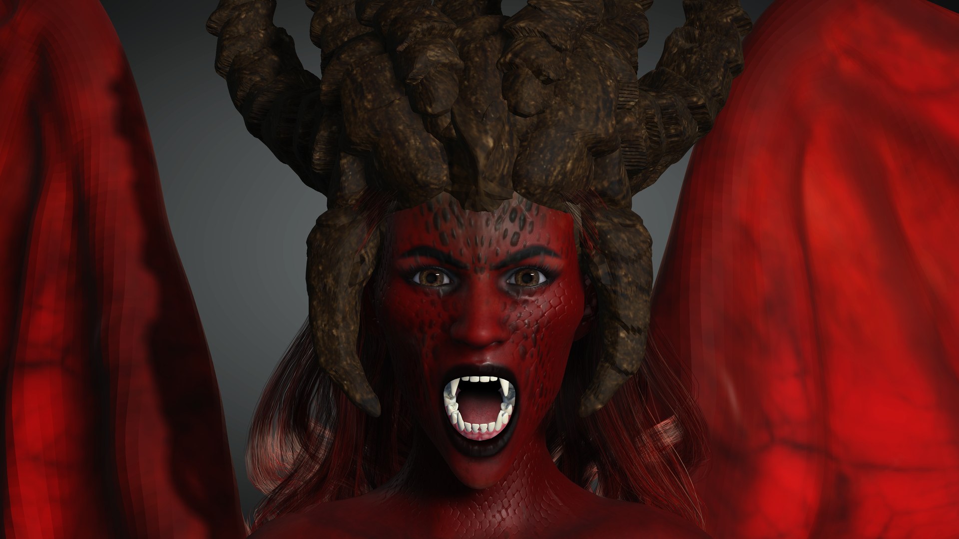 Demon Woman 3D Model - TurboSquid 1875609