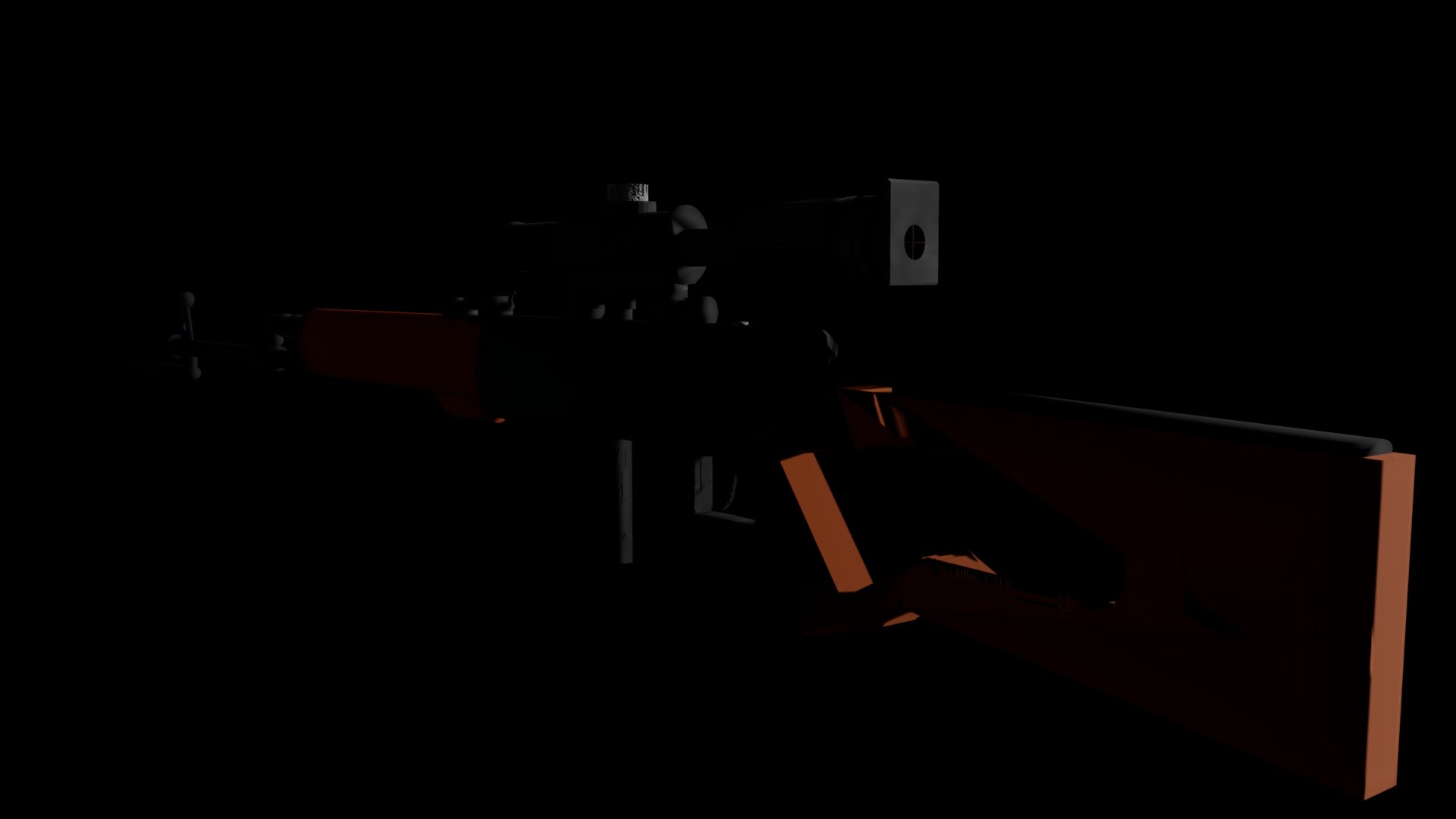 Russian SVD Dragunov Modeled In Blender And Rendered In Maya 3D Model ...