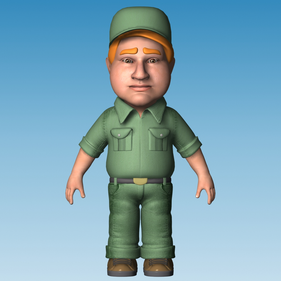 Male Mechanic 3d Max