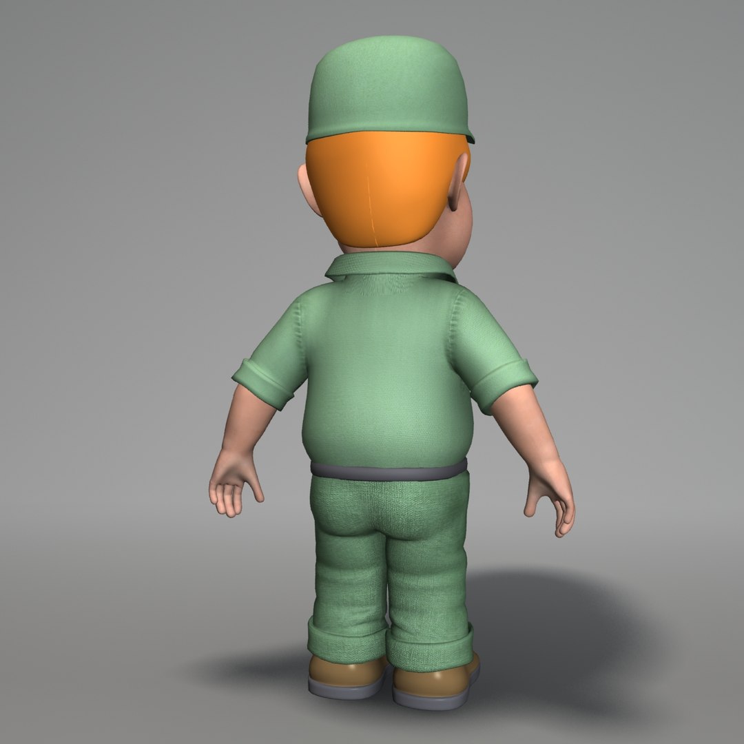 Male Mechanic 3d Max