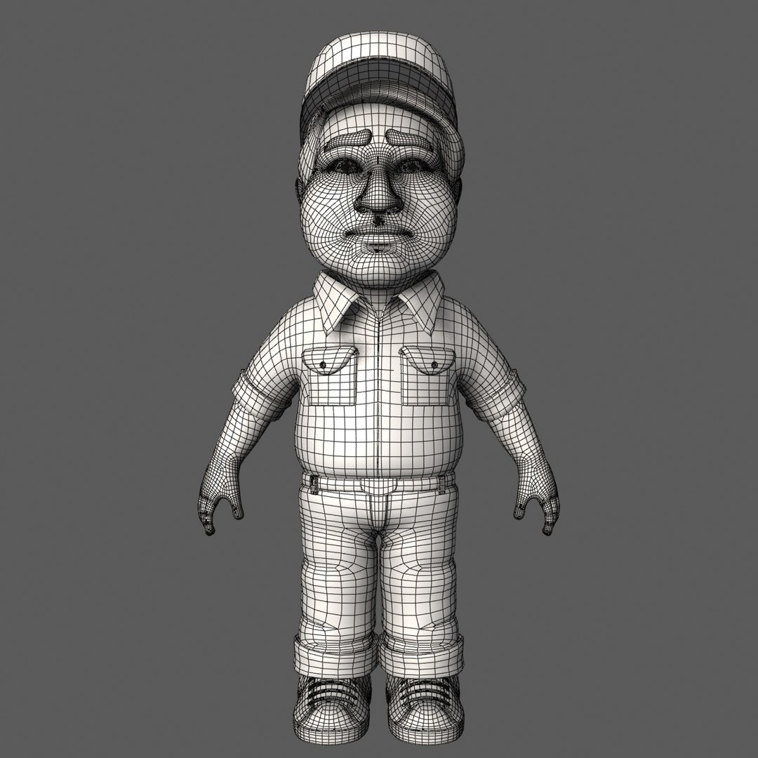 Male Mechanic 3d Max