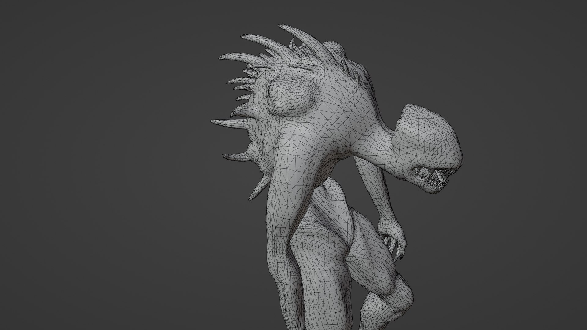 Mutant monster Low-poly 3D model - TurboSquid 2105295