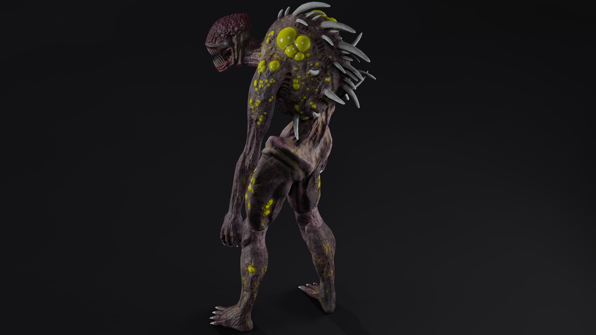 Mutant monster Low-poly 3D model - TurboSquid 2105295