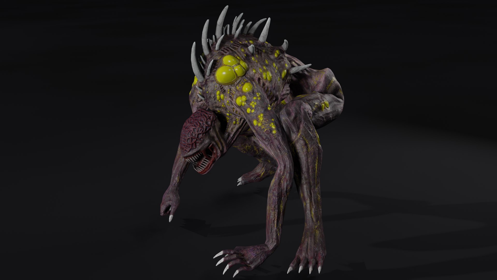 Mutant monster Low-poly 3D model - TurboSquid 2105295