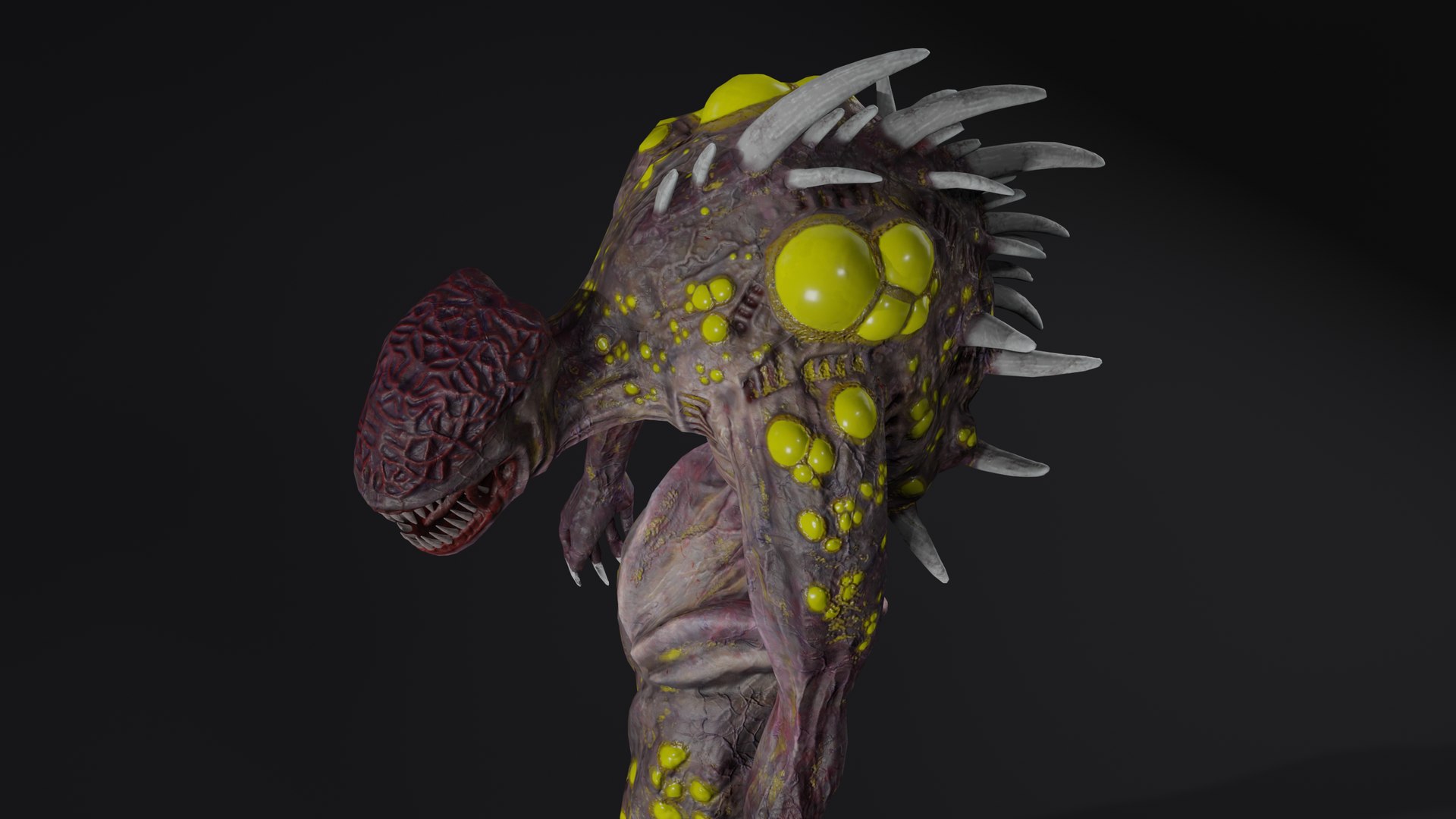 Mutant monster Low-poly 3D model - TurboSquid 2105295