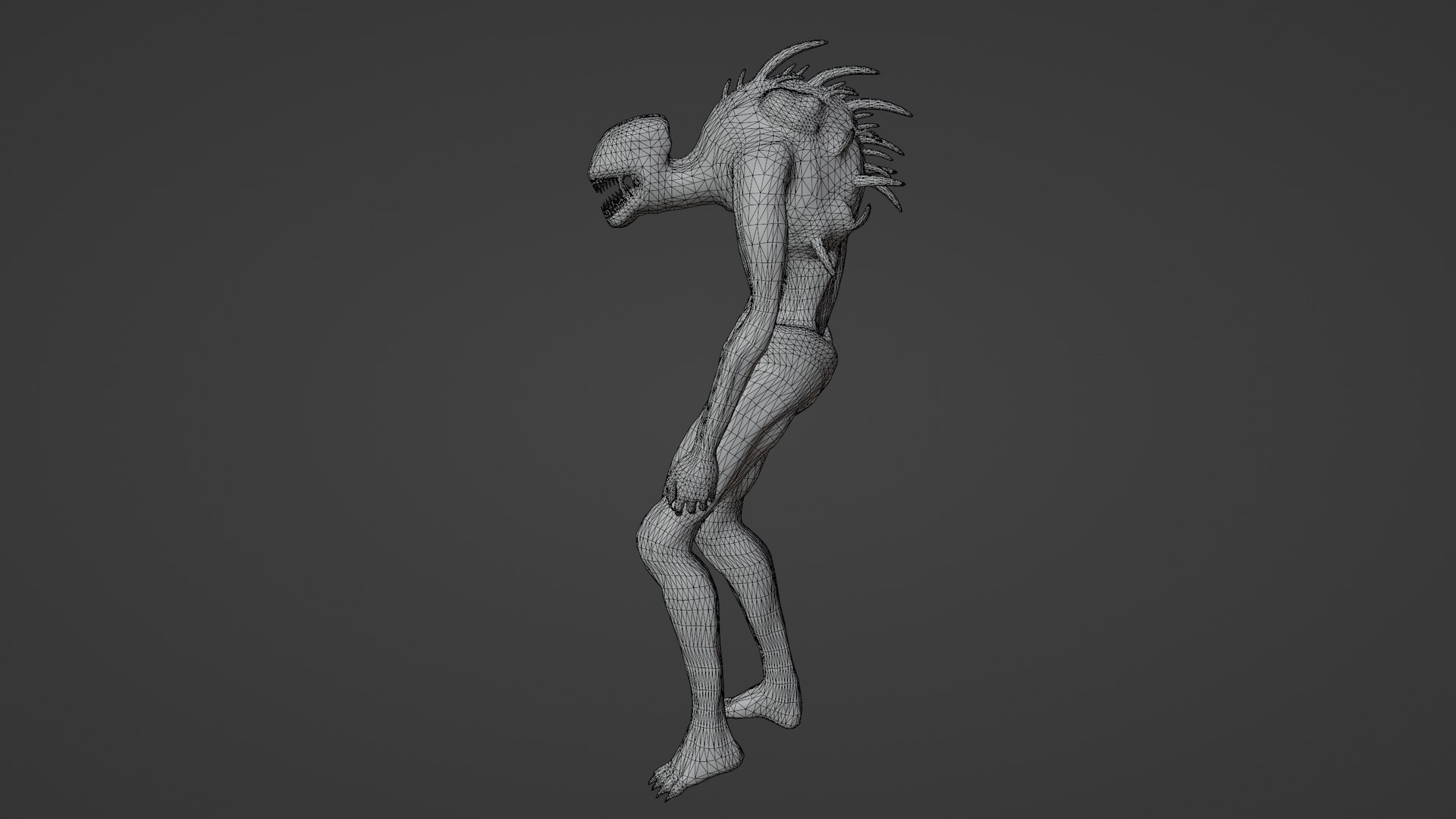 Mutant monster Low-poly 3D model - TurboSquid 2105295