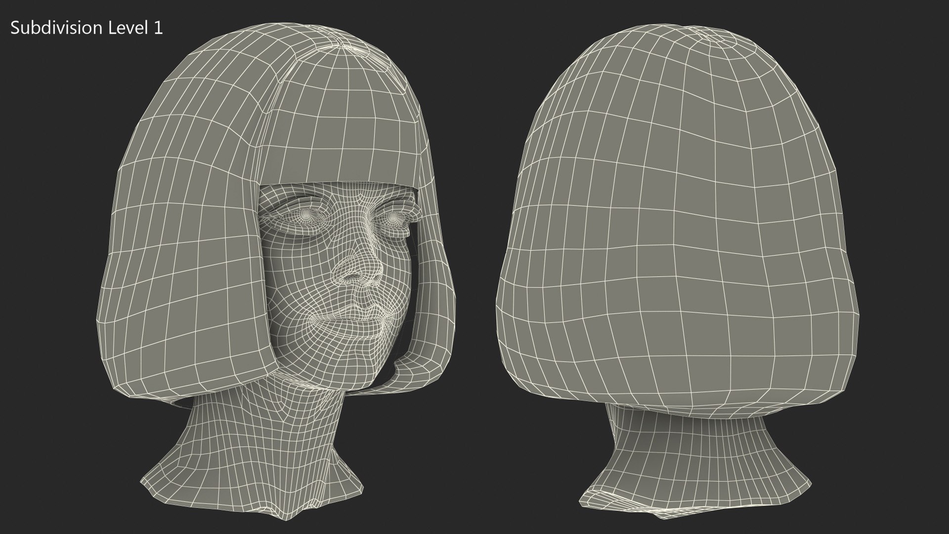Girl Head 3D Model - TurboSquid 1752647