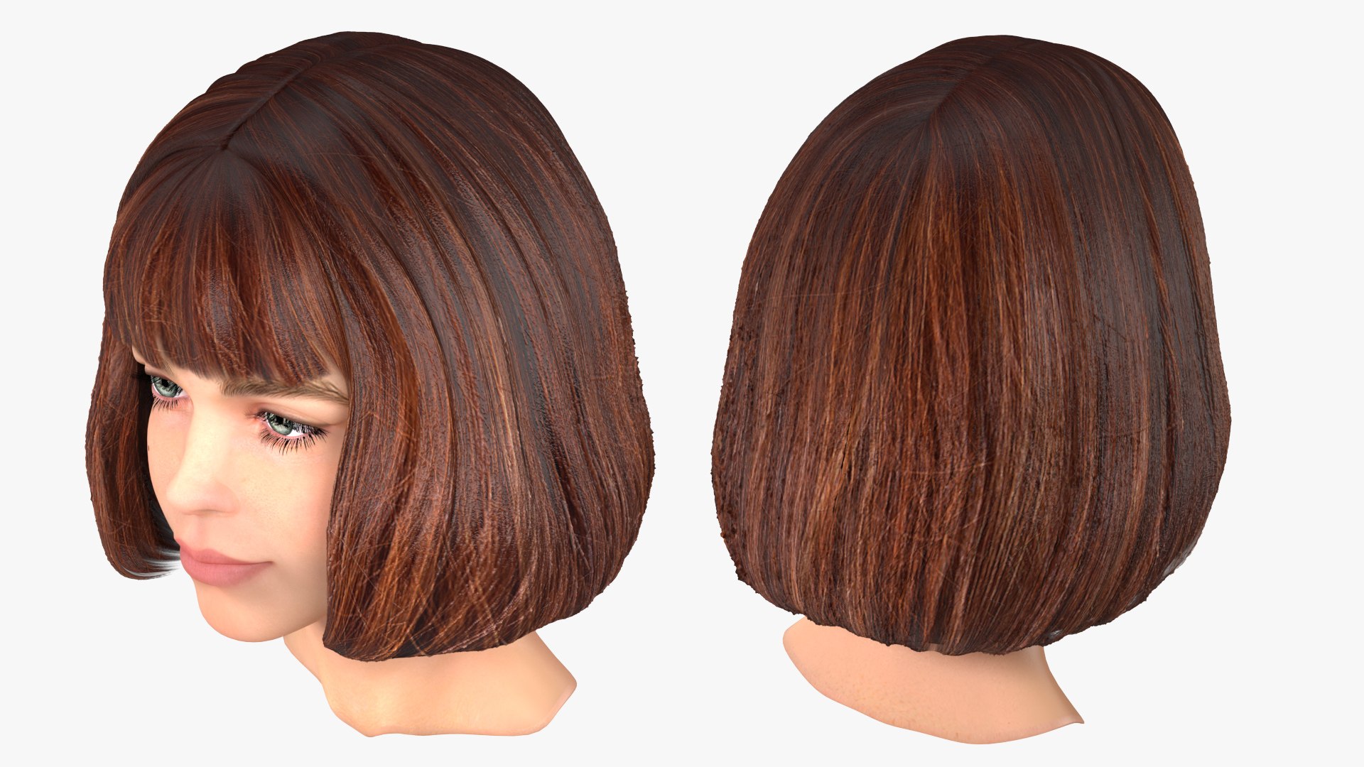 Girl Head 3D Model - TurboSquid 1752647