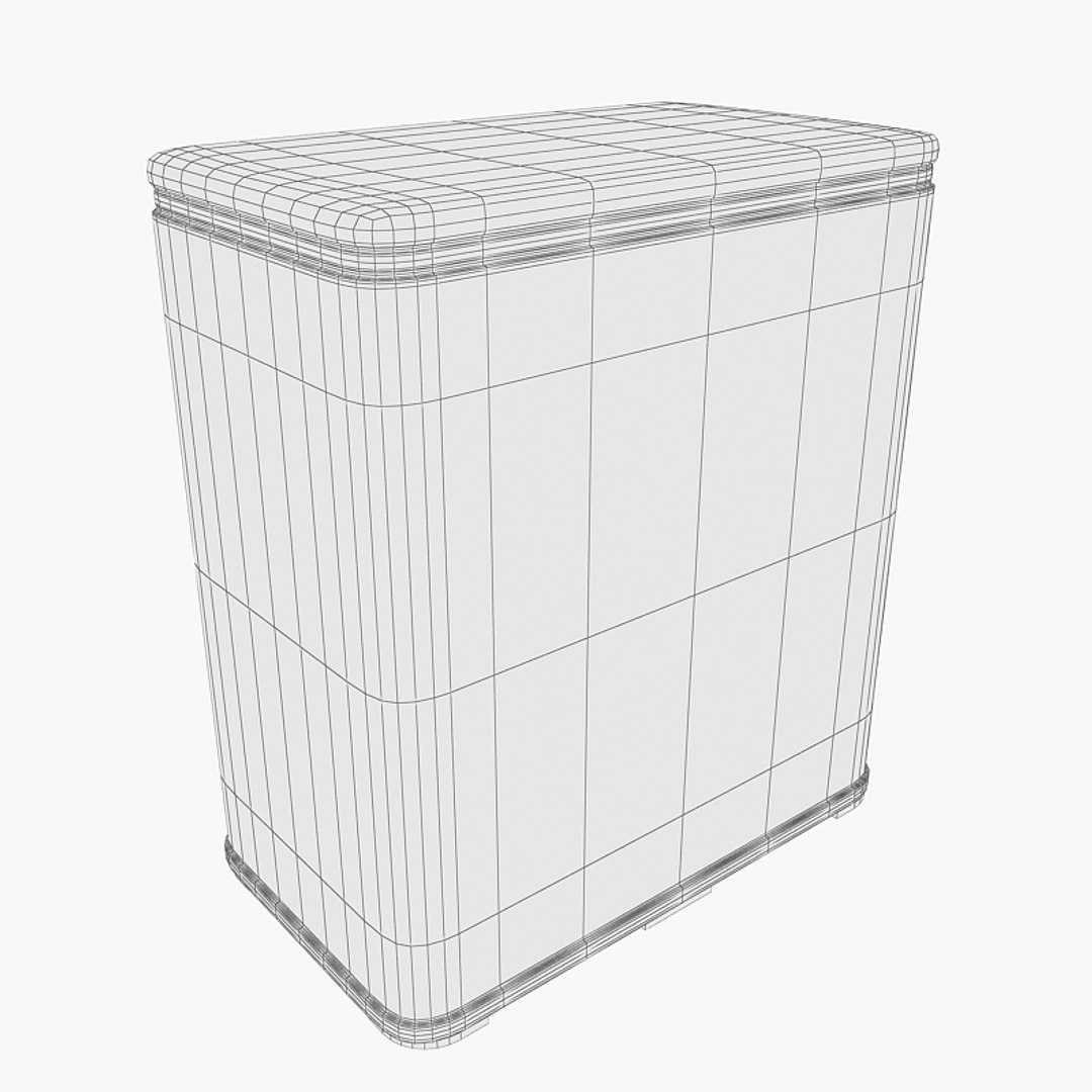 3d laundry basket model