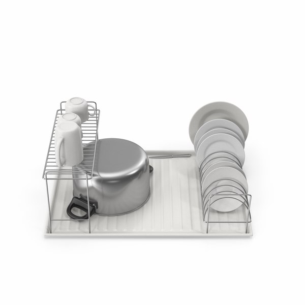 3D Dish Drainer Set model - TurboSquid 1876767