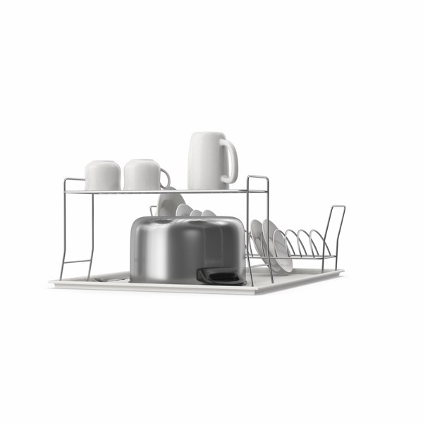 3D Dish Drainer Set model - TurboSquid 1876767