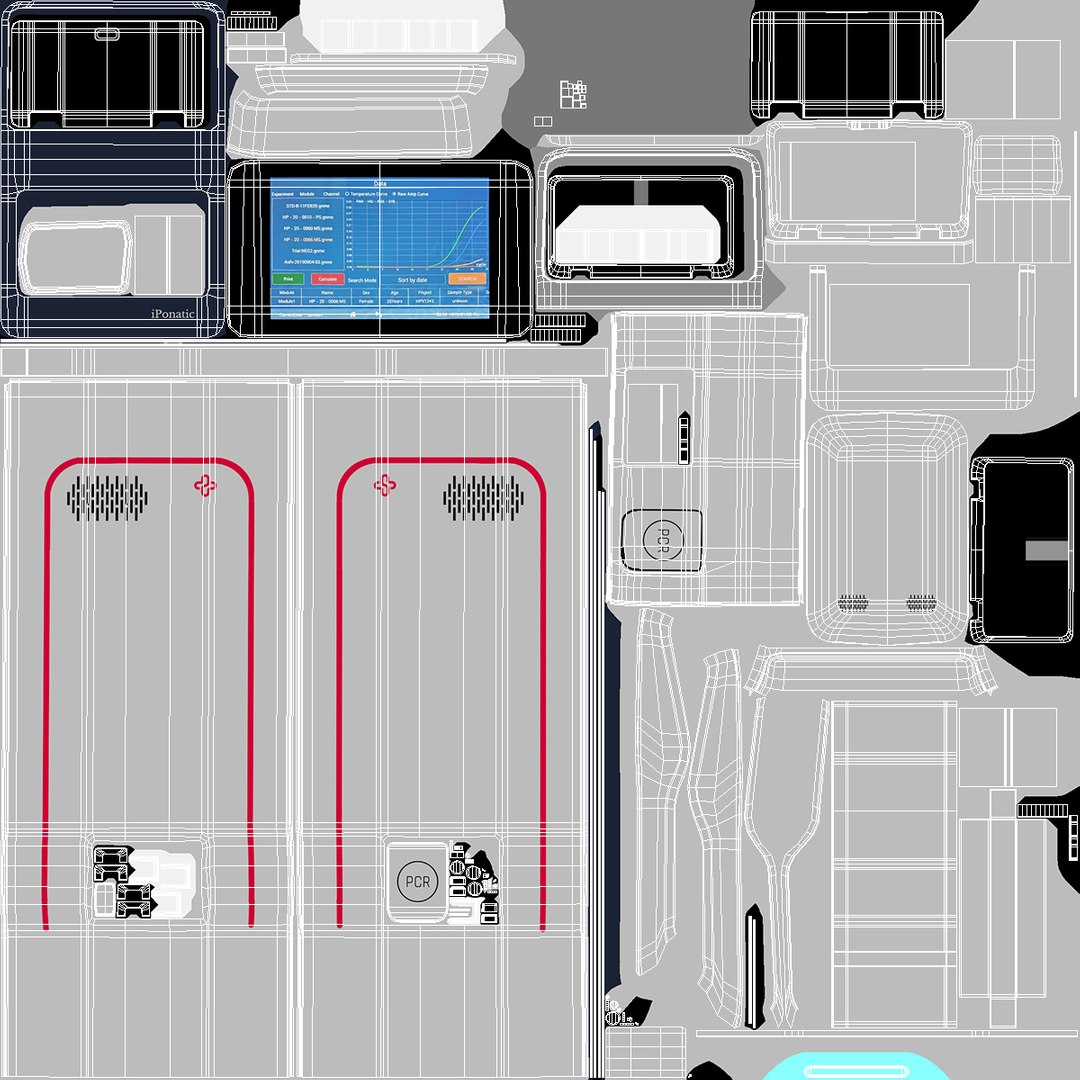 3D iponatic portable pcr molecular model - TurboSquid 1651270