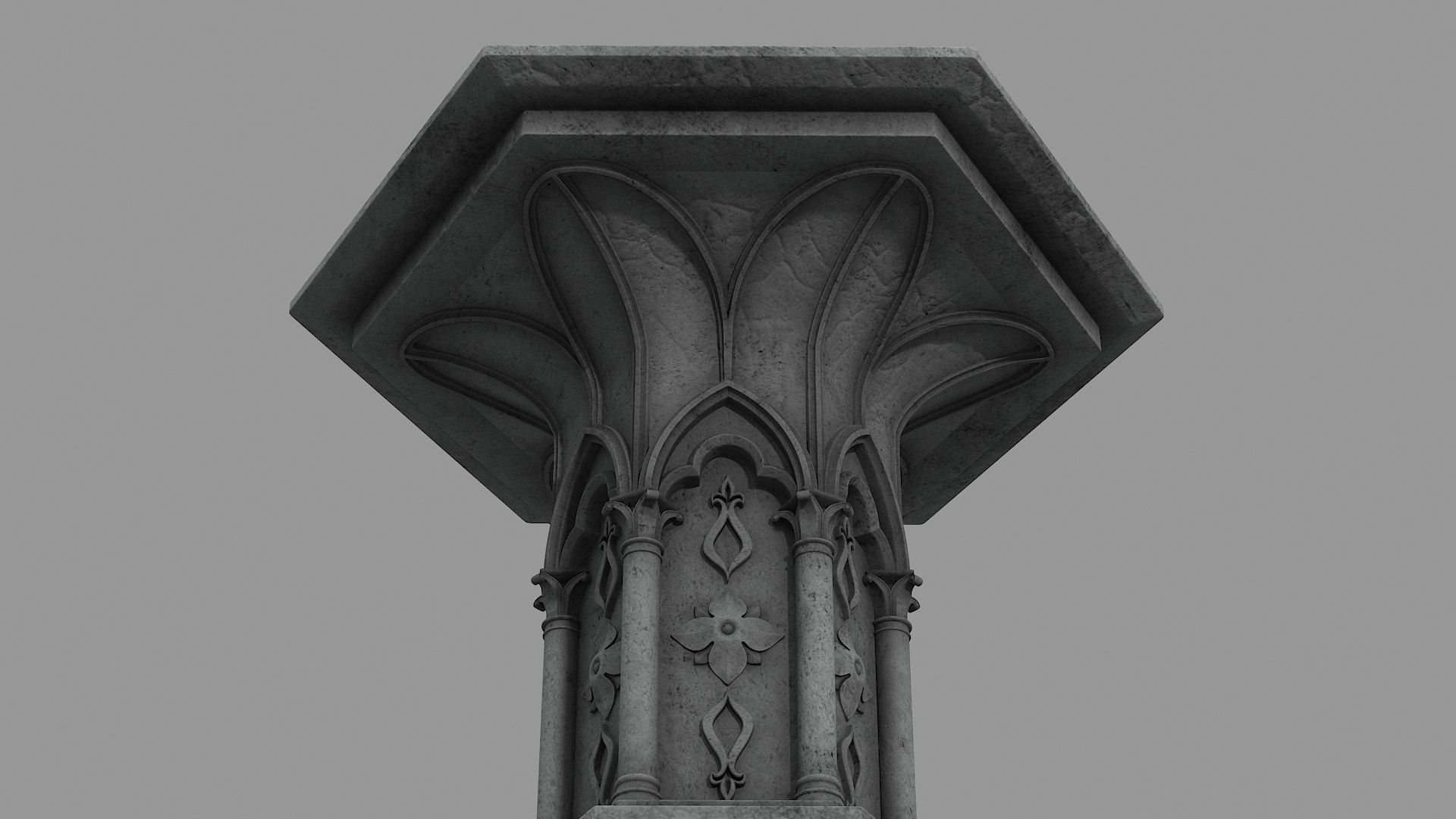 3D Gothic Table - TurboSquid 1813396