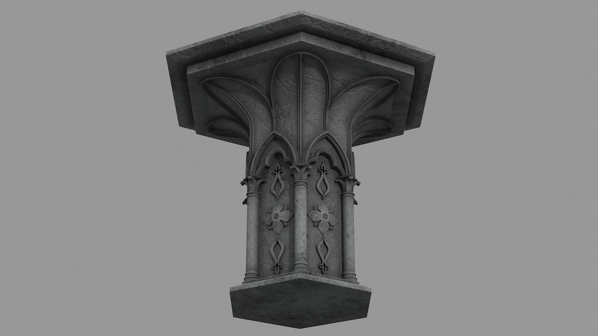 3D Gothic Table - TurboSquid 1813396