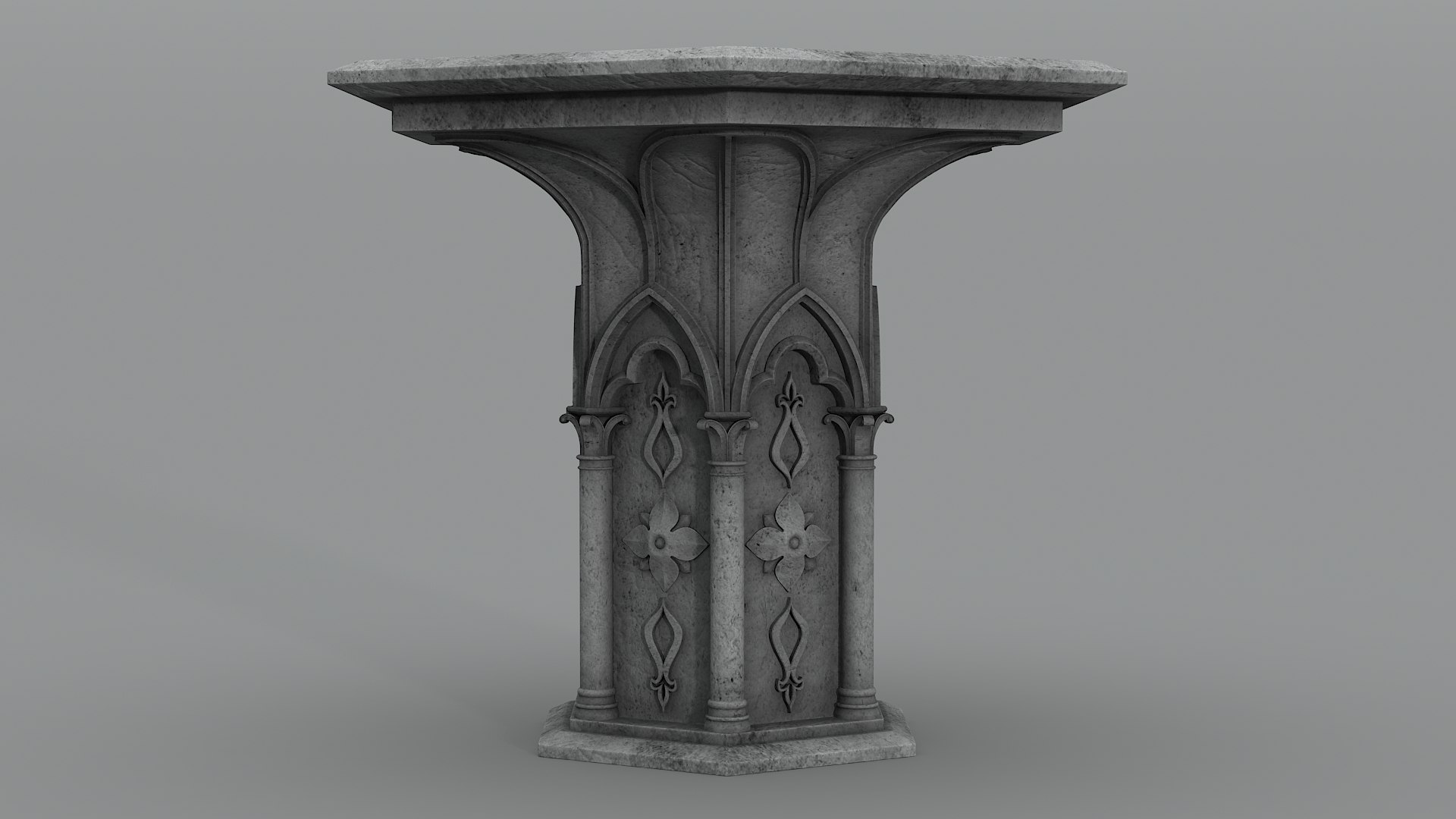 3D Gothic Table - TurboSquid 1813396