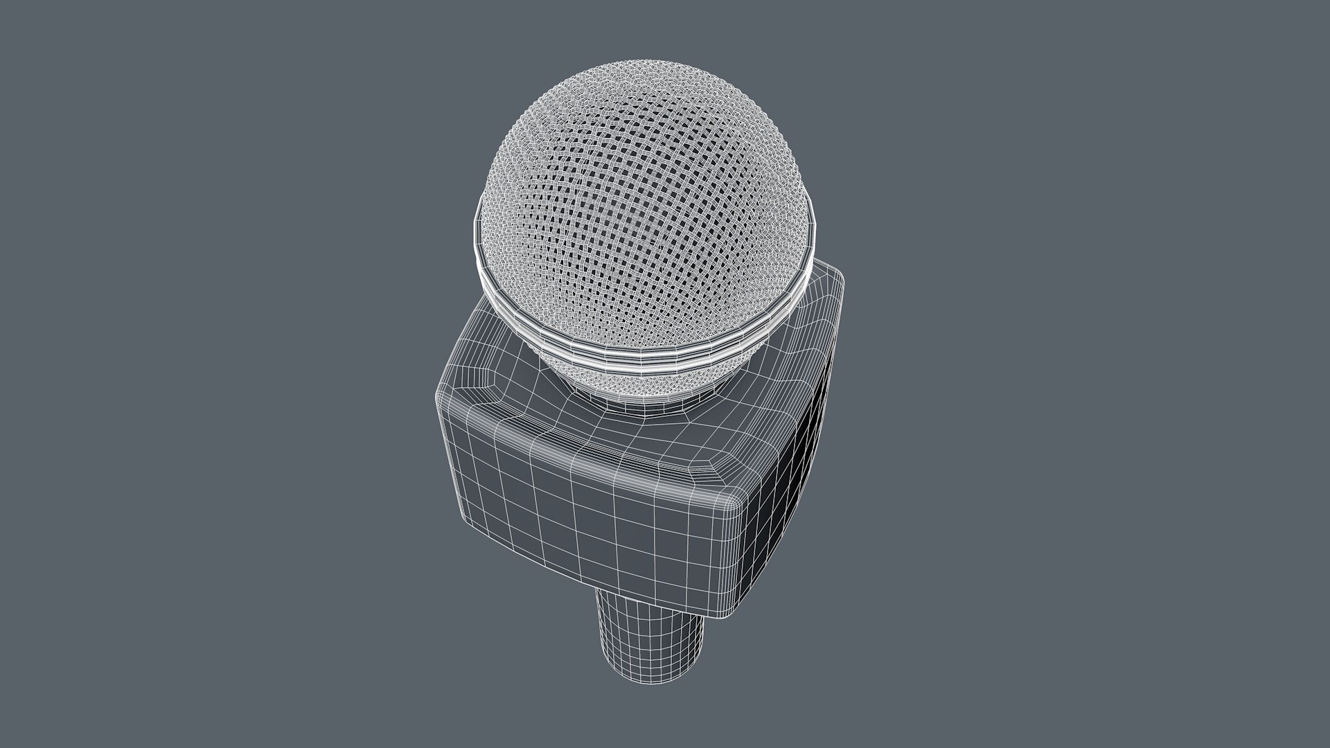 Reporter Microphone 3d Model