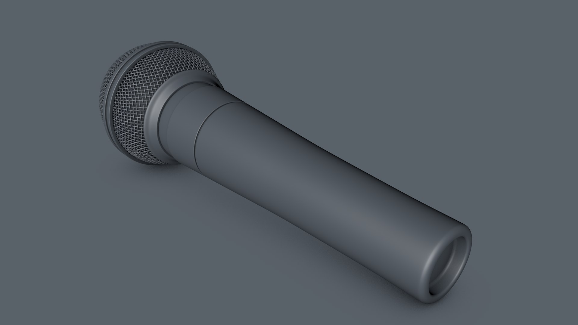 Reporter Microphone 3d Model