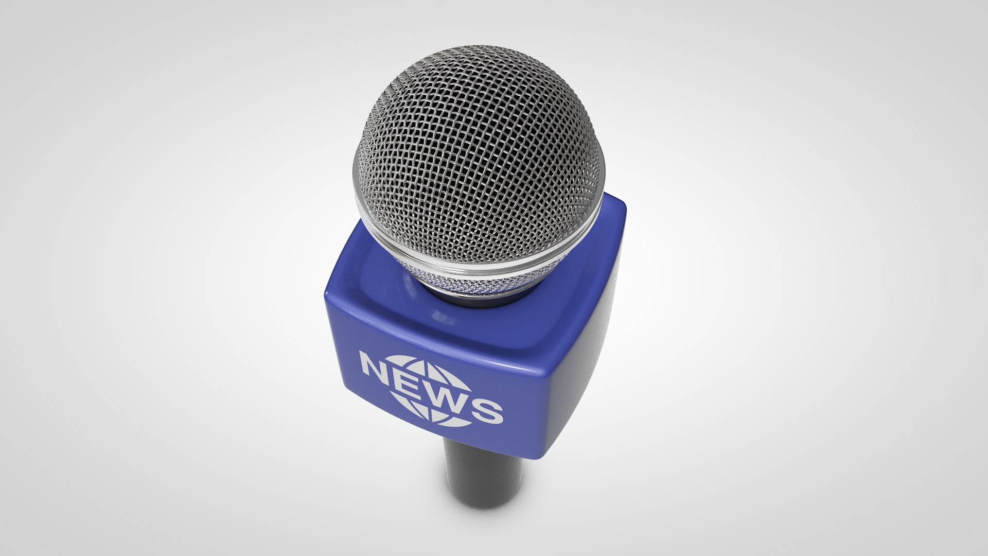 Reporter Microphone 3d Model
