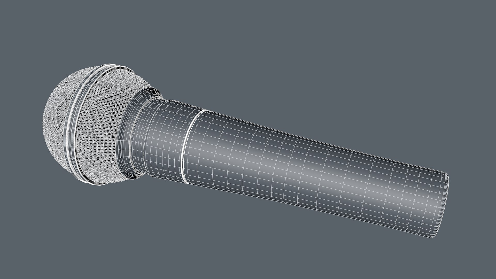 Reporter Microphone 3d Model