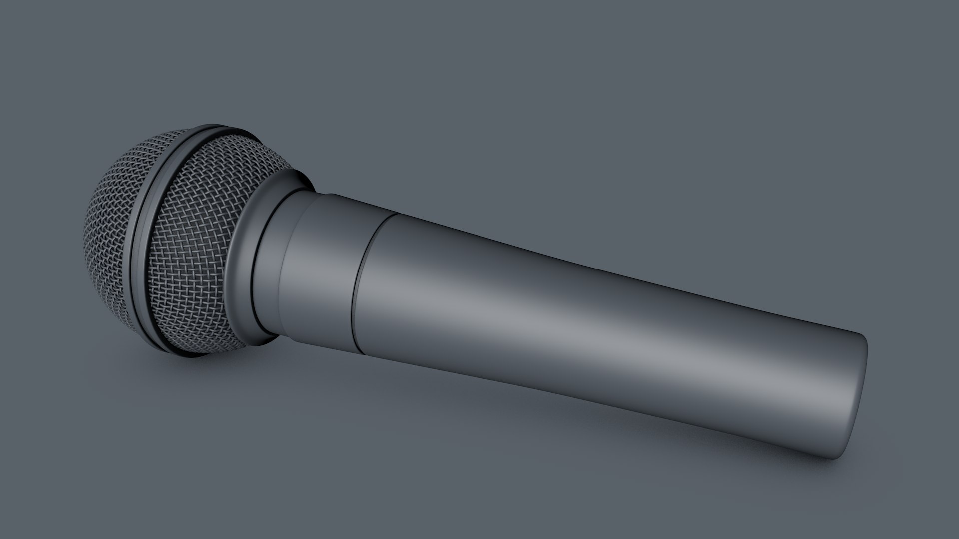 Reporter Microphone 3d Model
