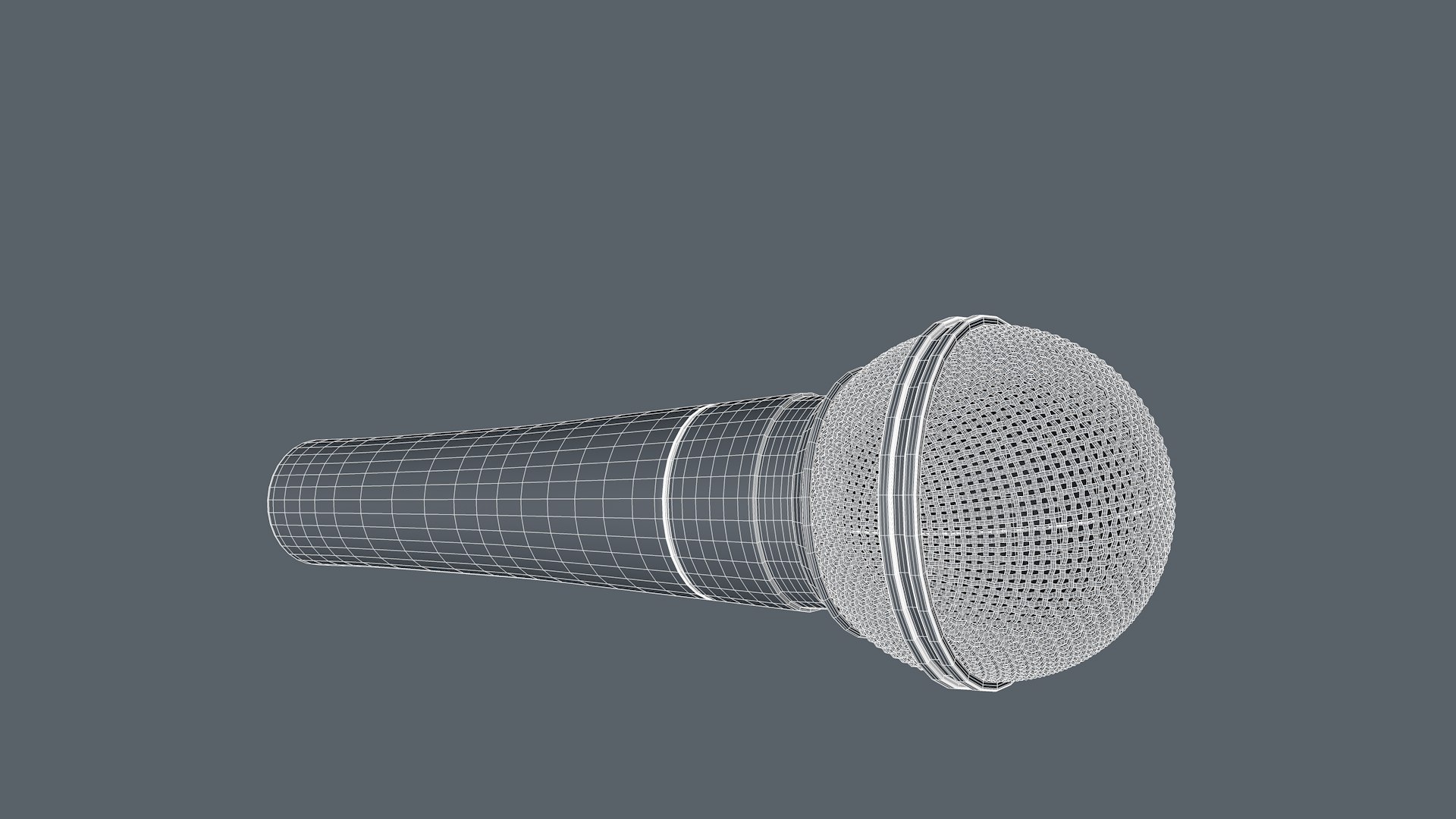 Reporter Microphone 3d Model