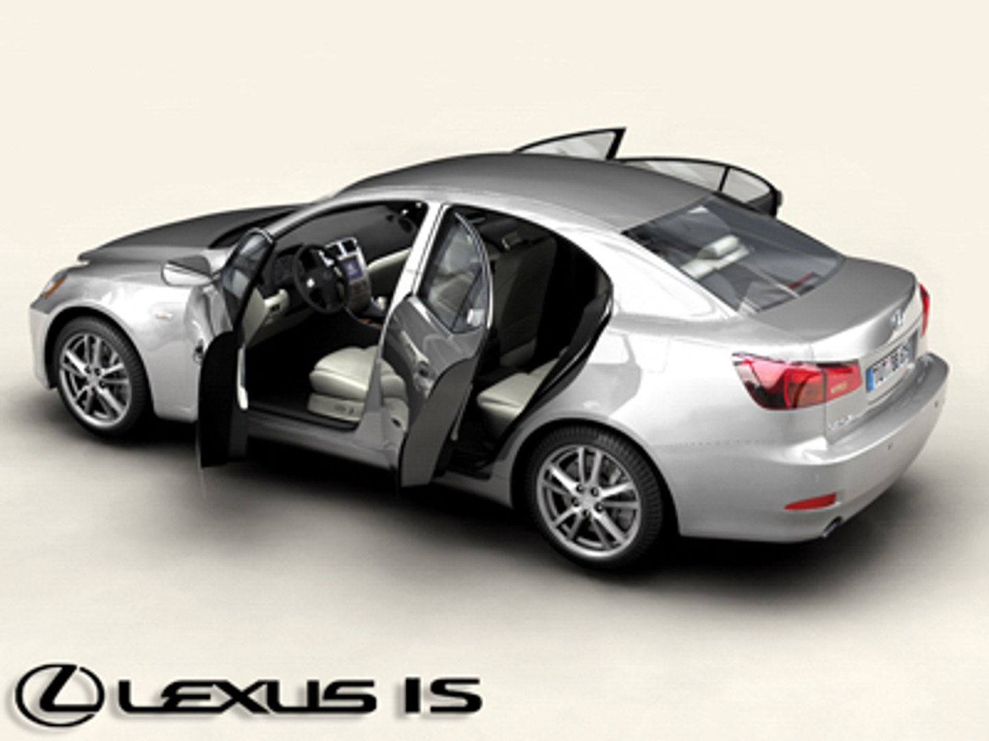 Lexus Gs Interior Car 3d Model