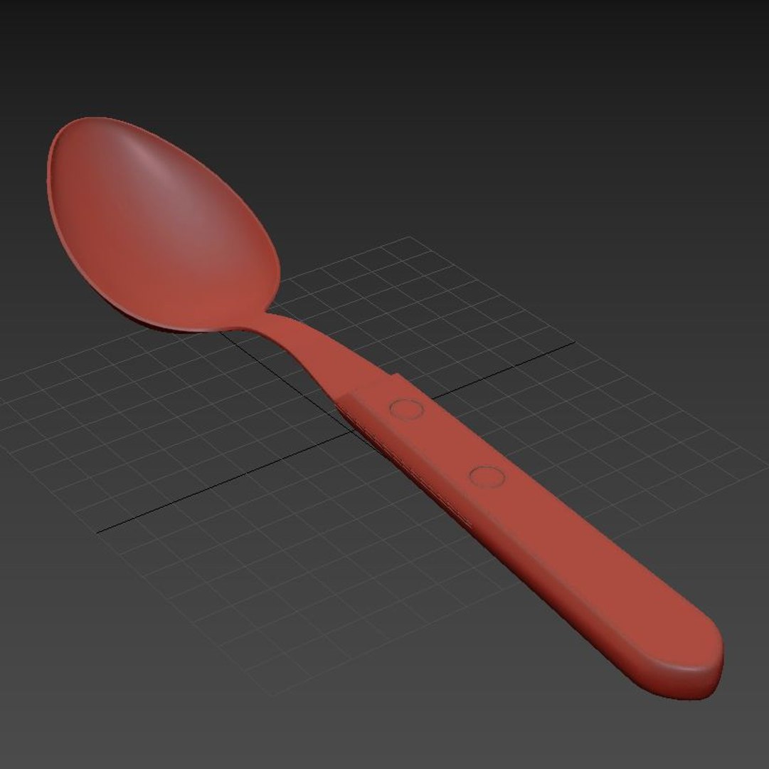 3D realistic spoon wooden handle - TurboSquid 1199607