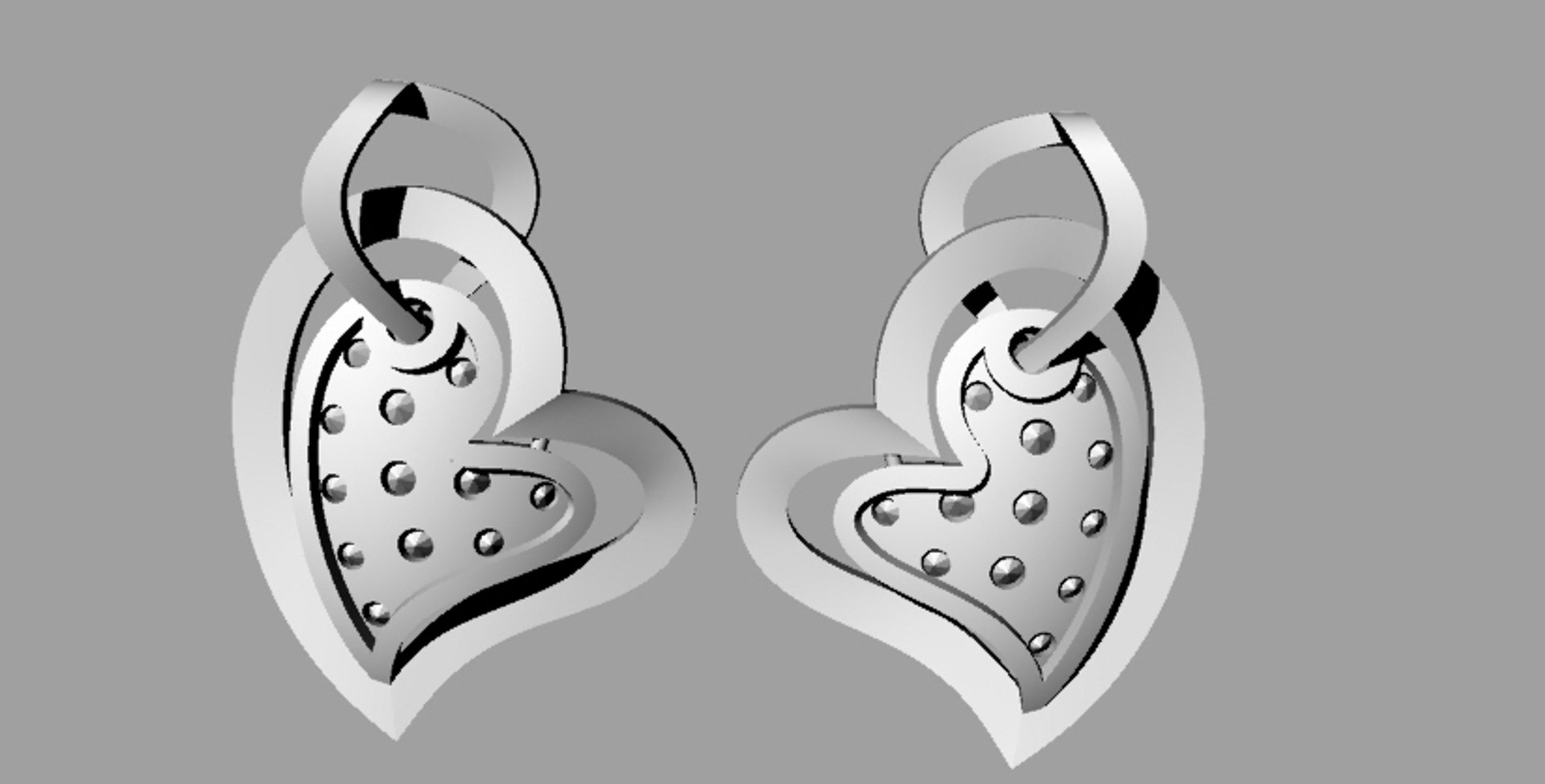 Printable print earrings 3D model - TurboSquid 1348660