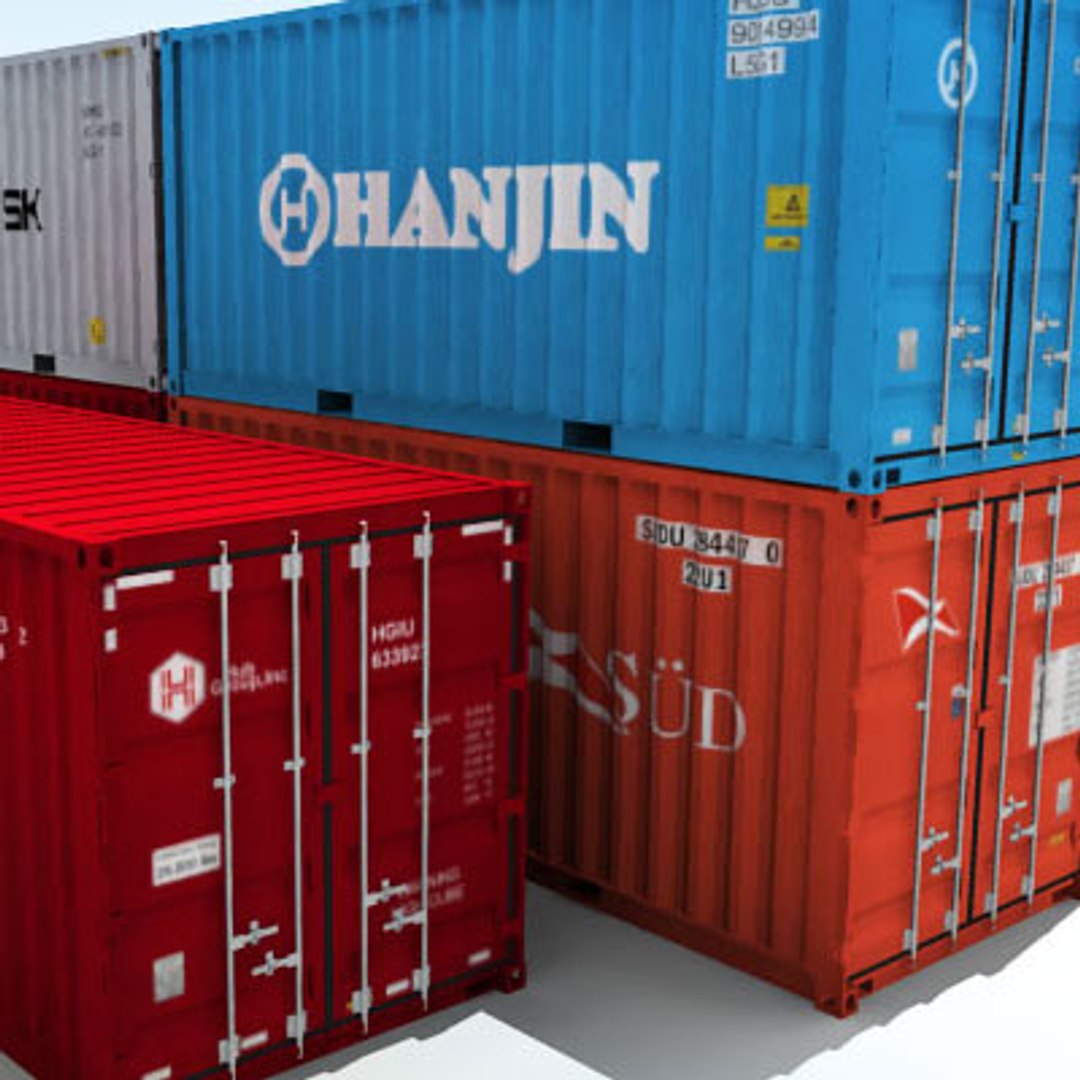 Iso Cargo Containers 3d Model