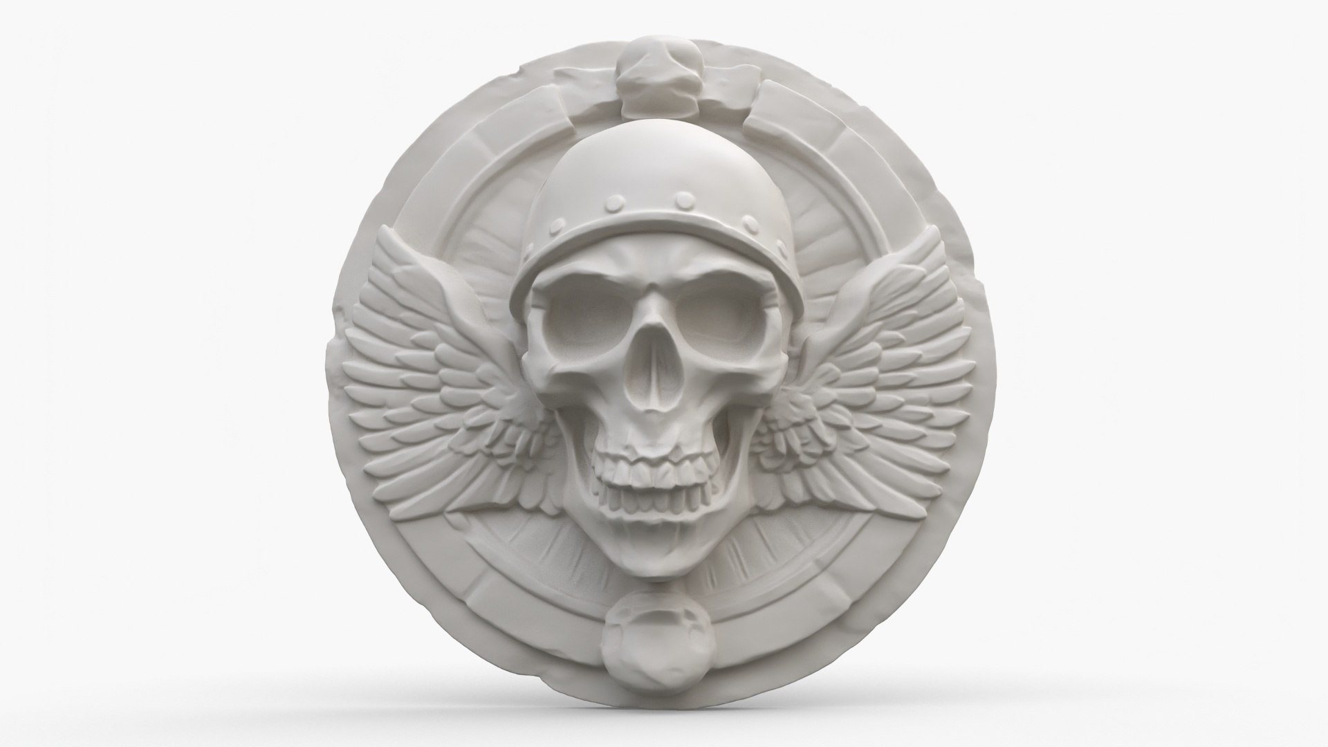 3D Skull Emblem 1 Model - TurboSquid 2223221