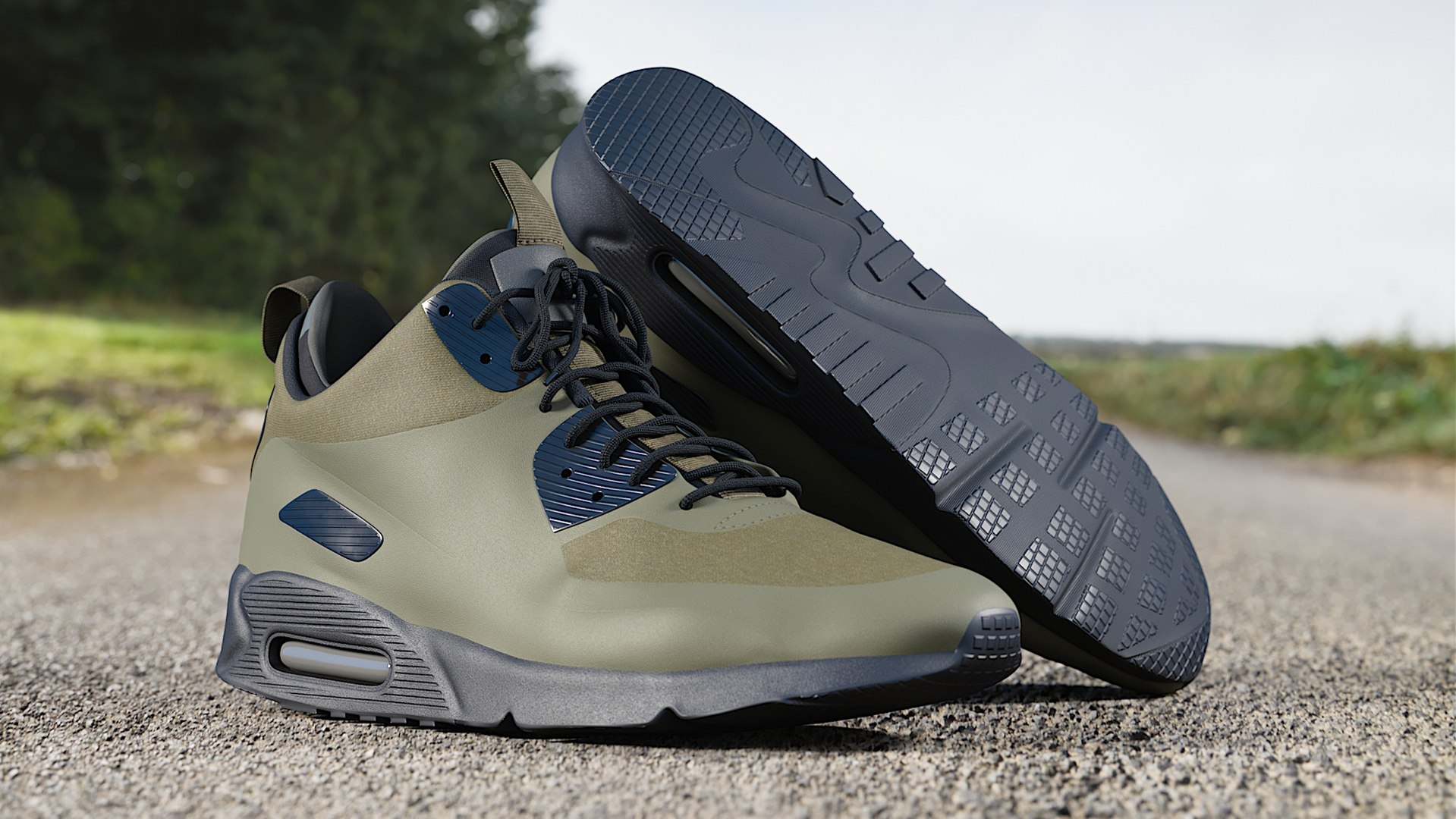 3D model realistic shoes 16 sneakers - TurboSquid 1644996