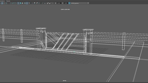 3D GATE ENTRANCE - TurboSquid 1780682