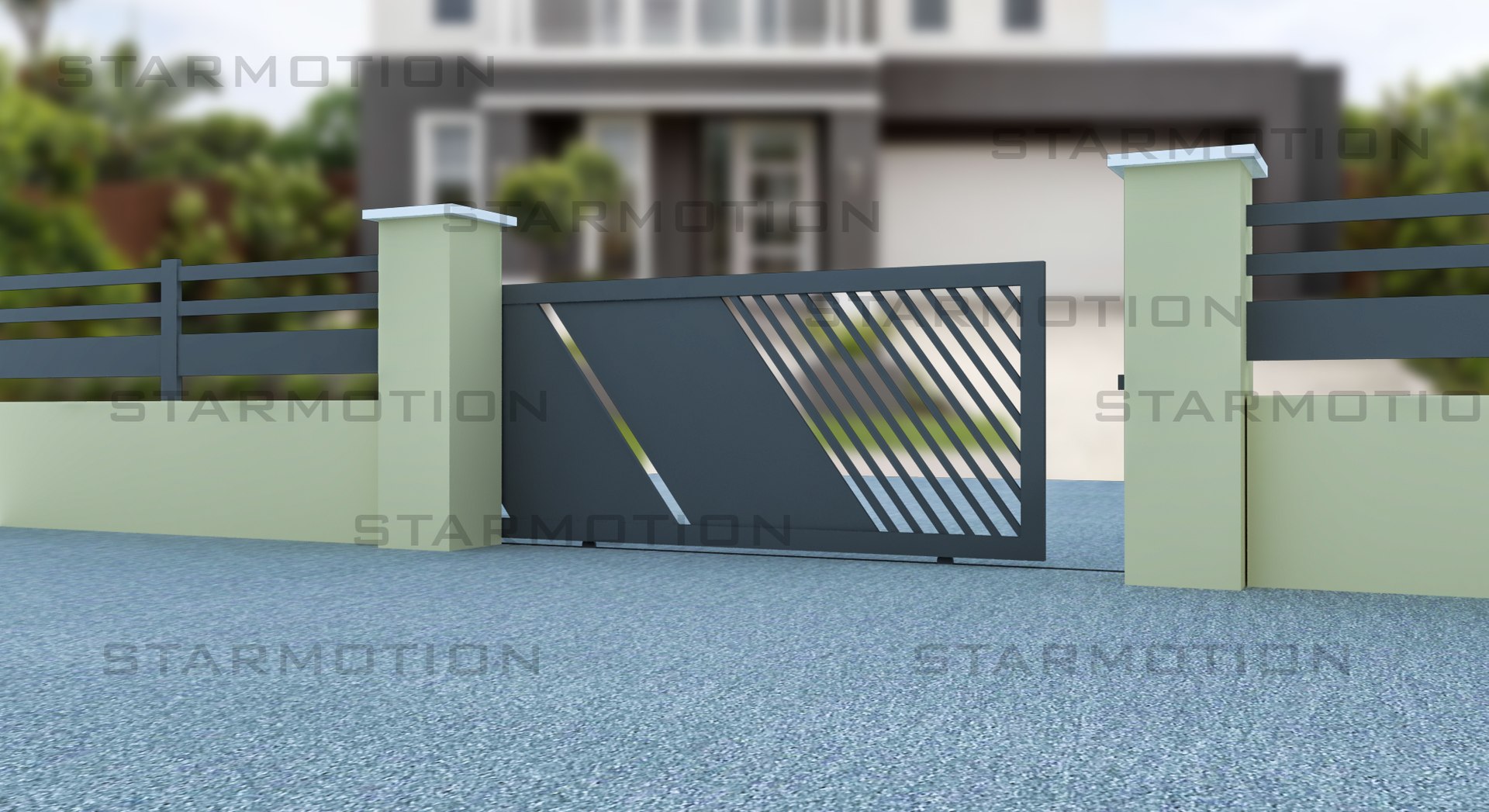 3D GATE ENTRANCE - TurboSquid 1780682