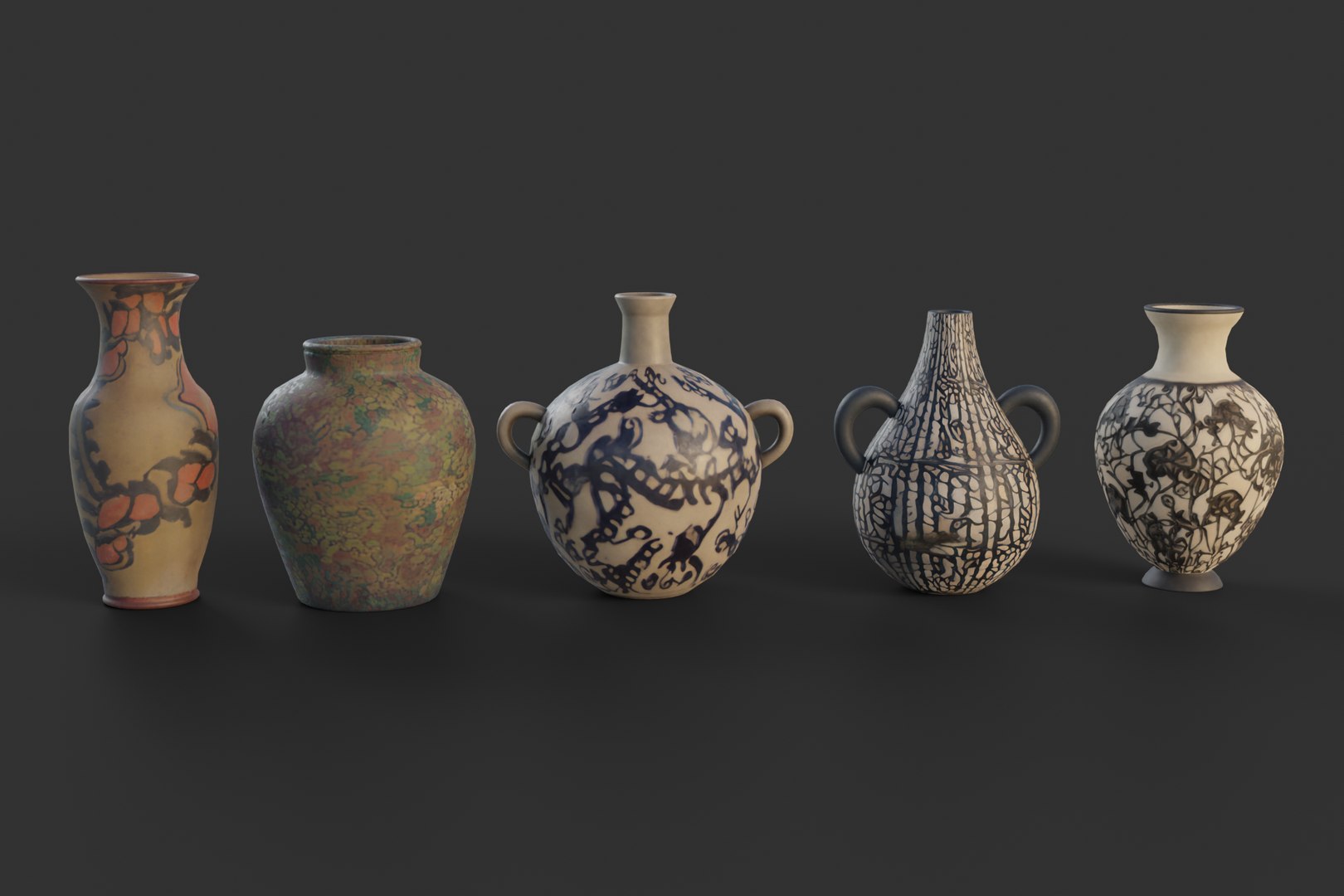 3D Model Old Vases Collection - TurboSquid 2050027