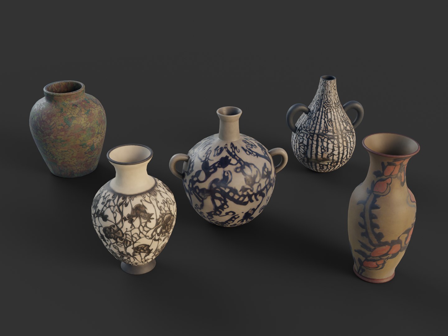 3D Model Old Vases Collection - TurboSquid 2050027