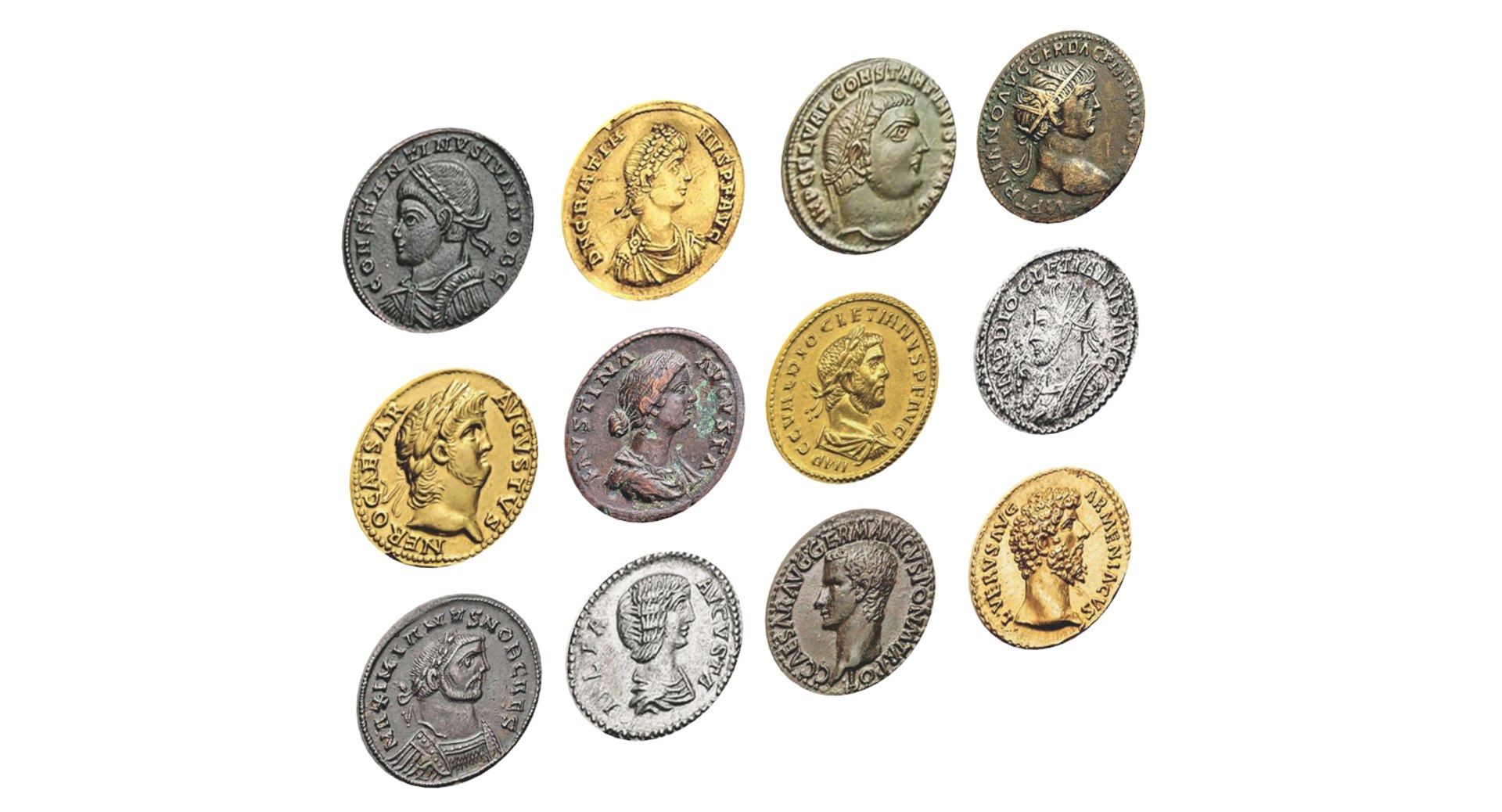 3D Ancient Roman Coins Set Model - TurboSquid 1356462