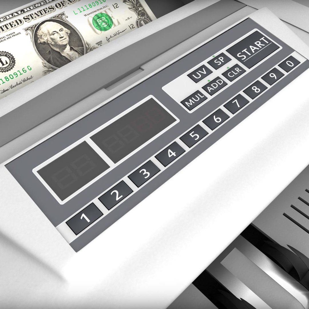 money counter 3d model