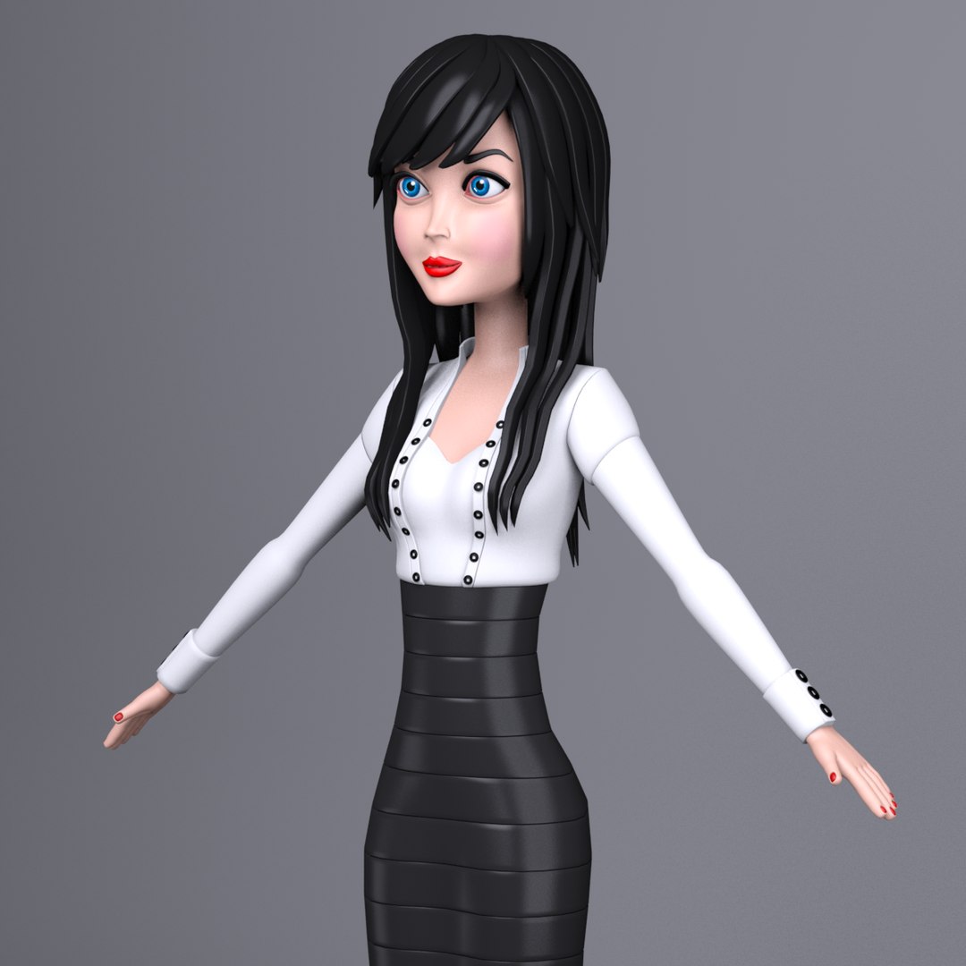 Cartoon Lady Character Gloria Max