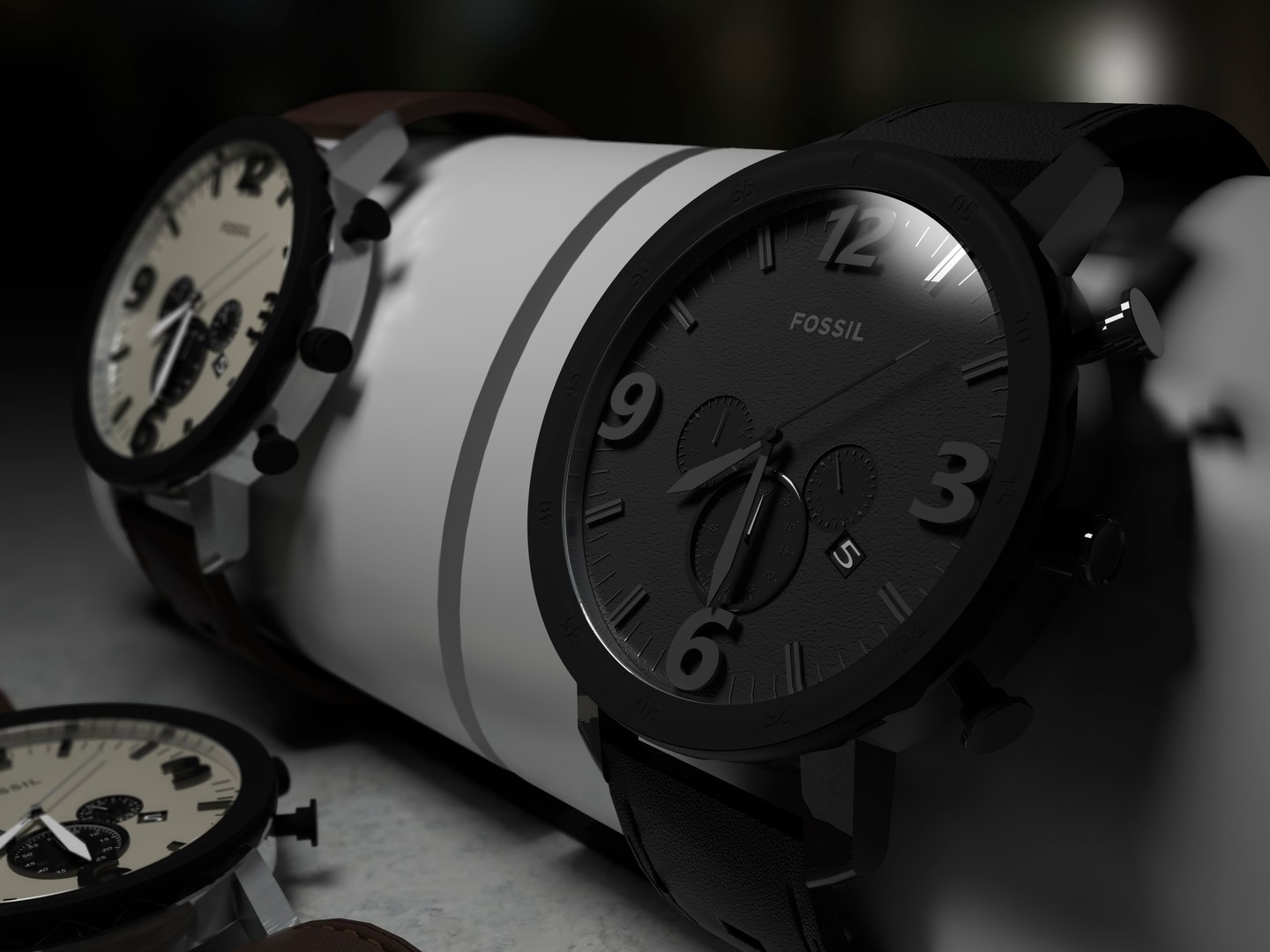 Fossil Watch 3d Model
