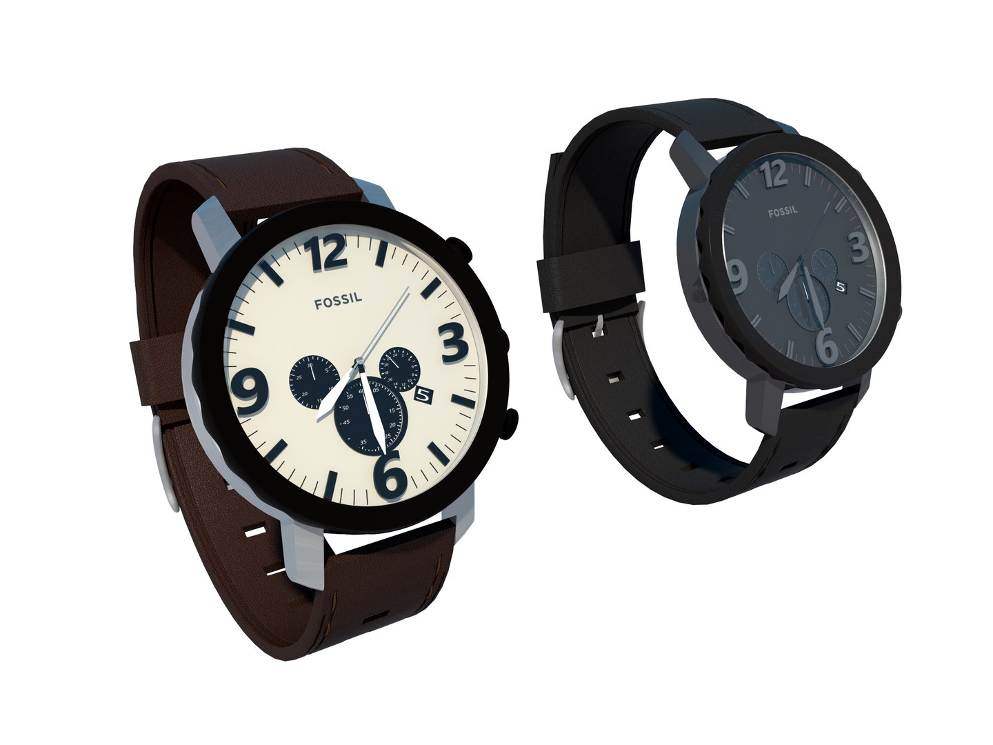 Fossil Watch 3d Model