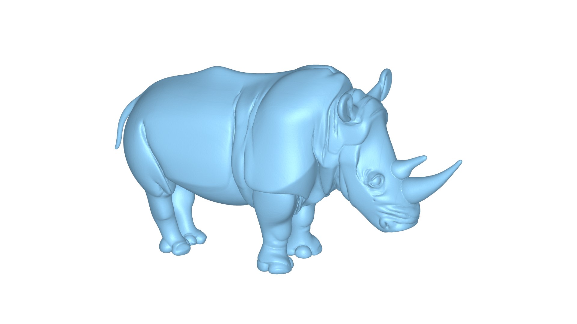 Rhinoceros Rhino 3D Printable Model STL OBJ 3D Model - TurboSquid 2361990