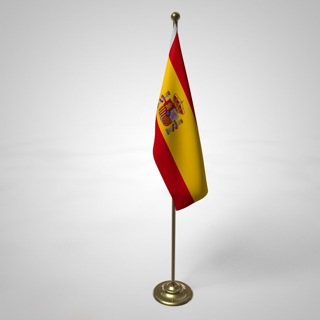 Spanish Flag Pole 3D Model - TurboSquid 1301851