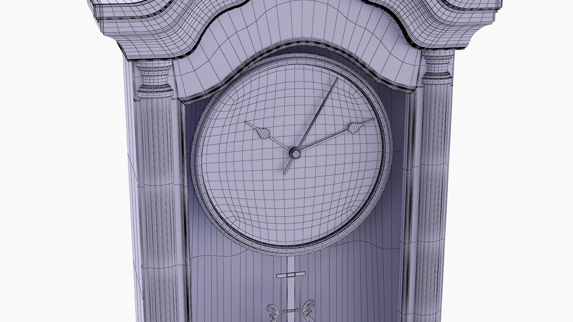 3D Model Classic Wall Clock 01 - TurboSquid 2159733