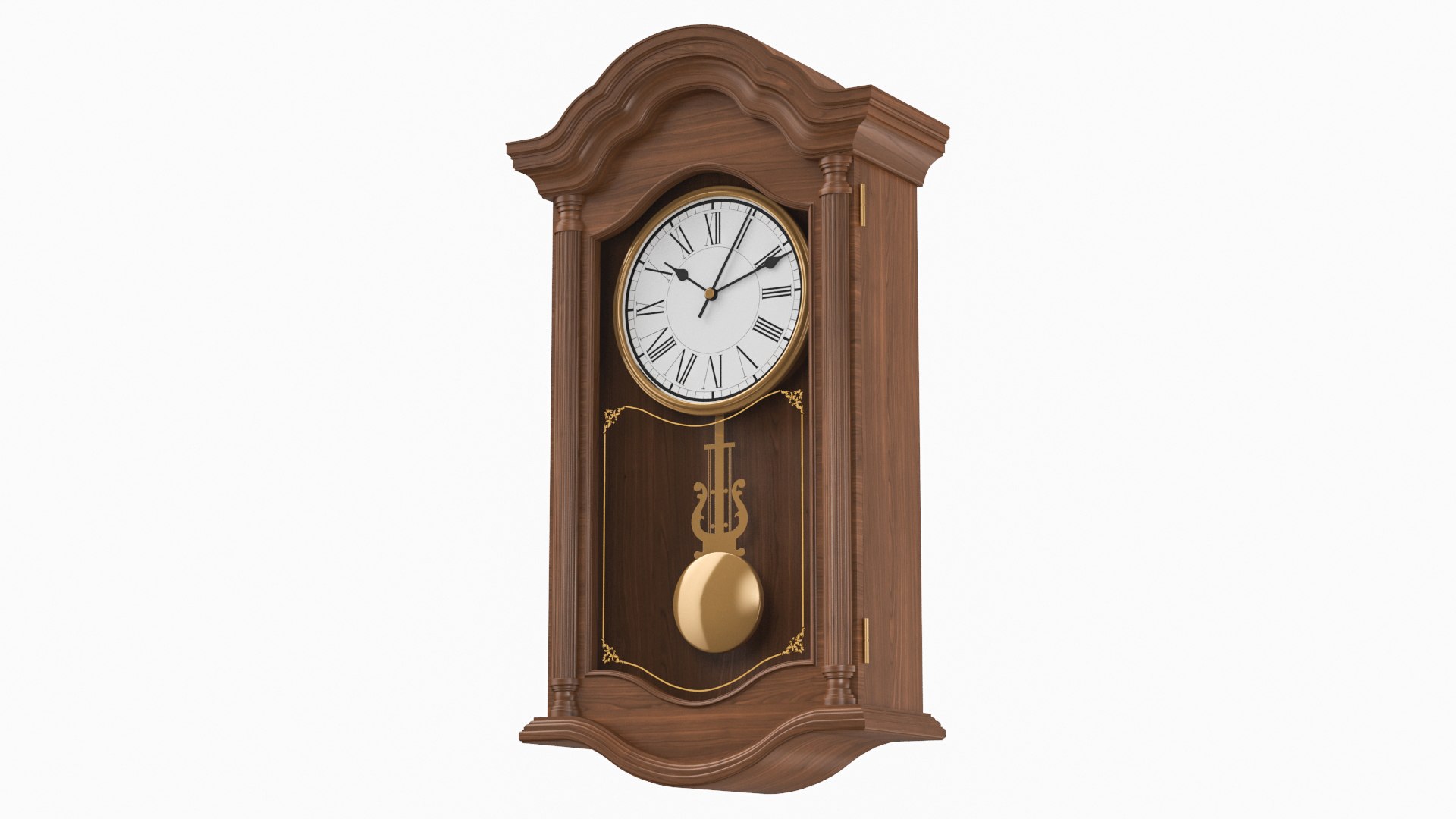3D Model Classic Wall Clock 01 - TurboSquid 2159733