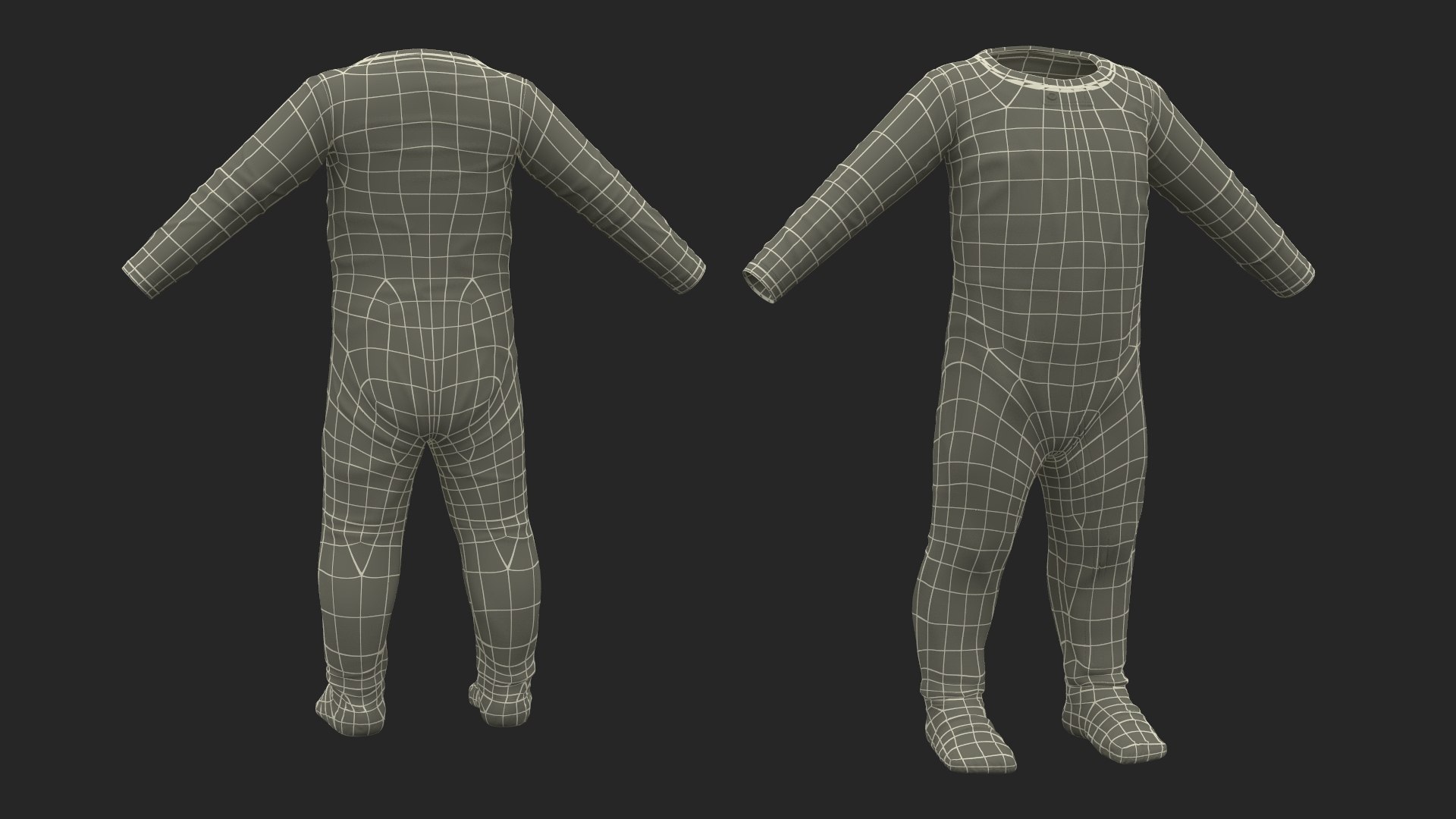 Full Bodysuit For Girls Model - TurboSquid 2287227