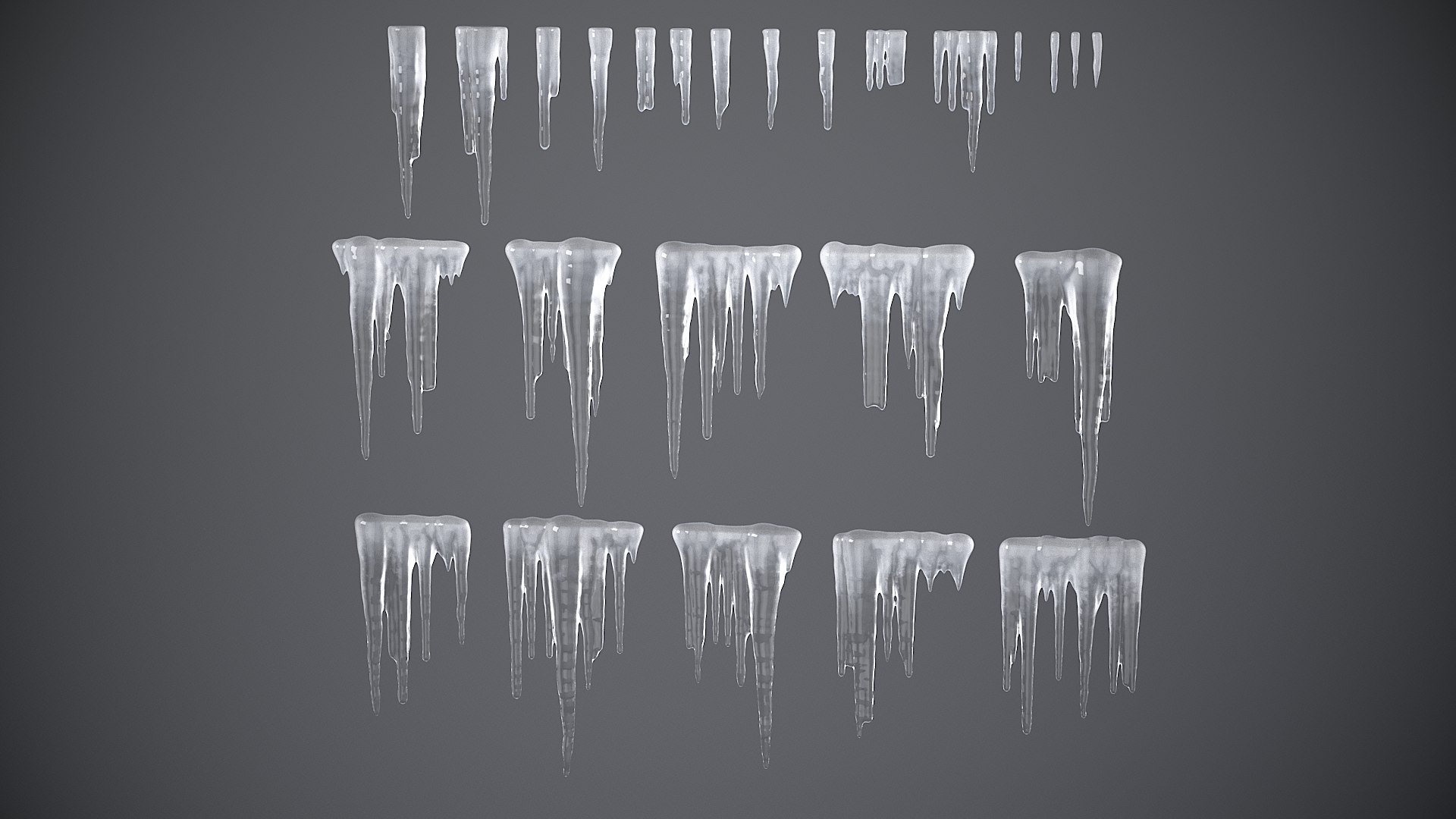Free Realistic Icicles 3D Model - TurboSquid 2004410