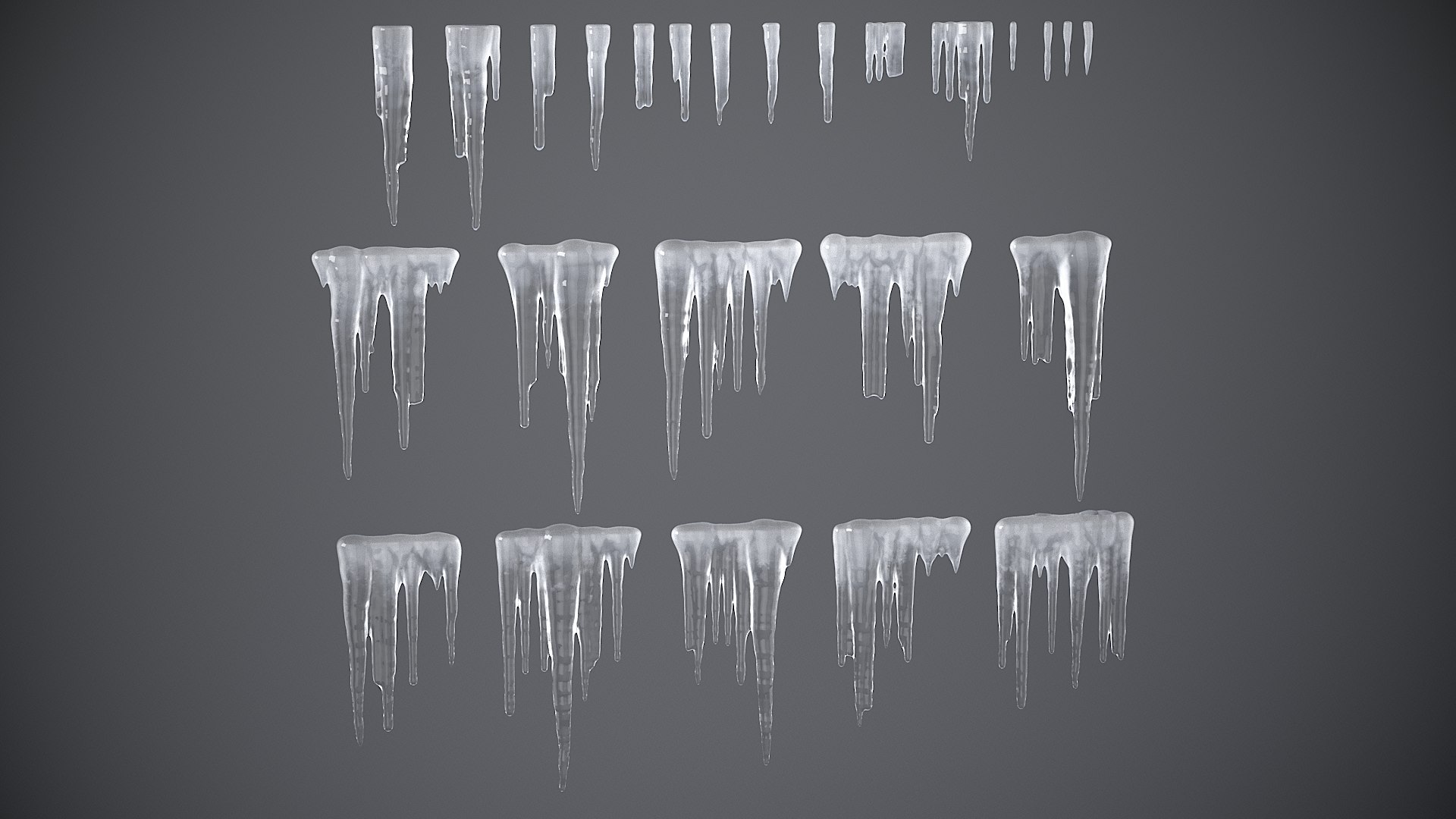 Free Realistic Icicles 3D Model - TurboSquid 2004410
