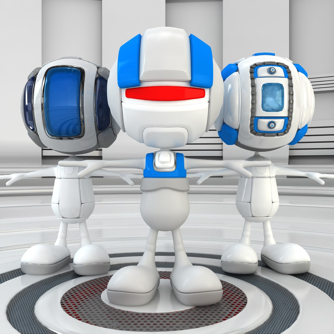 3d model robot robo bot