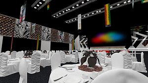Banquet Hall 3D Models for Download | TurboSquid